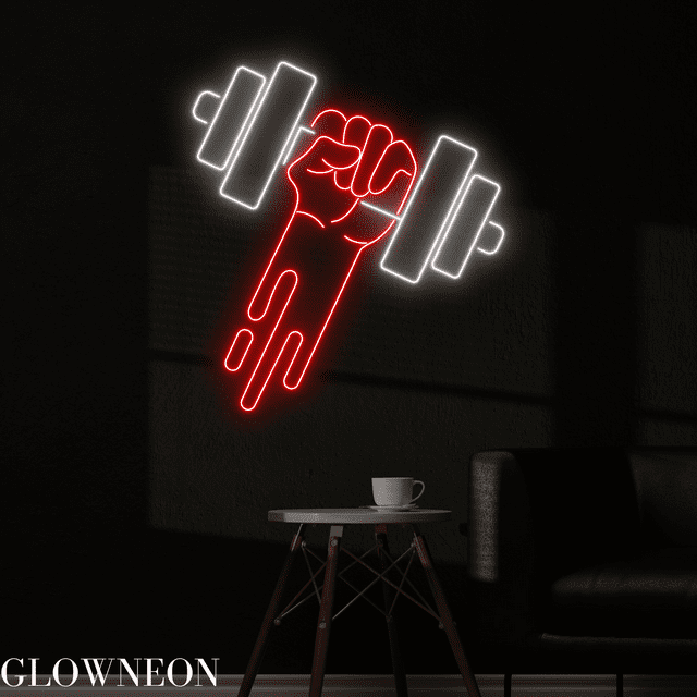 Glowneon Lift The Weight Neon Sign, Deadlift Led Sign, Gym Room Sign ...