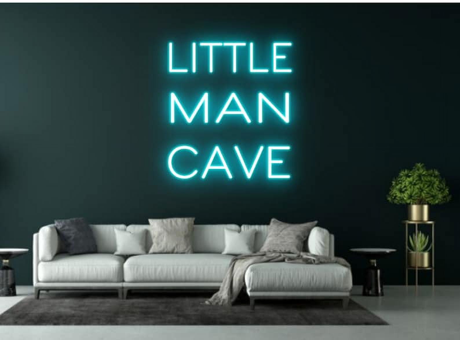 Glowneon Little Man Cave Neon Sign, Men Cave Led Light Design - Walmart.com