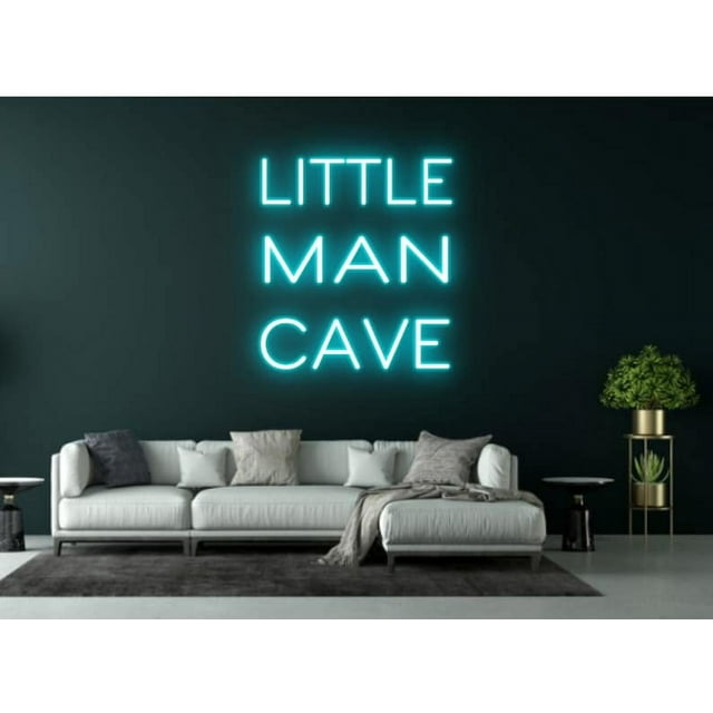 Glowneon Little Man Cave Neon Sign, Men Cave Led Light Design - Walmart.com