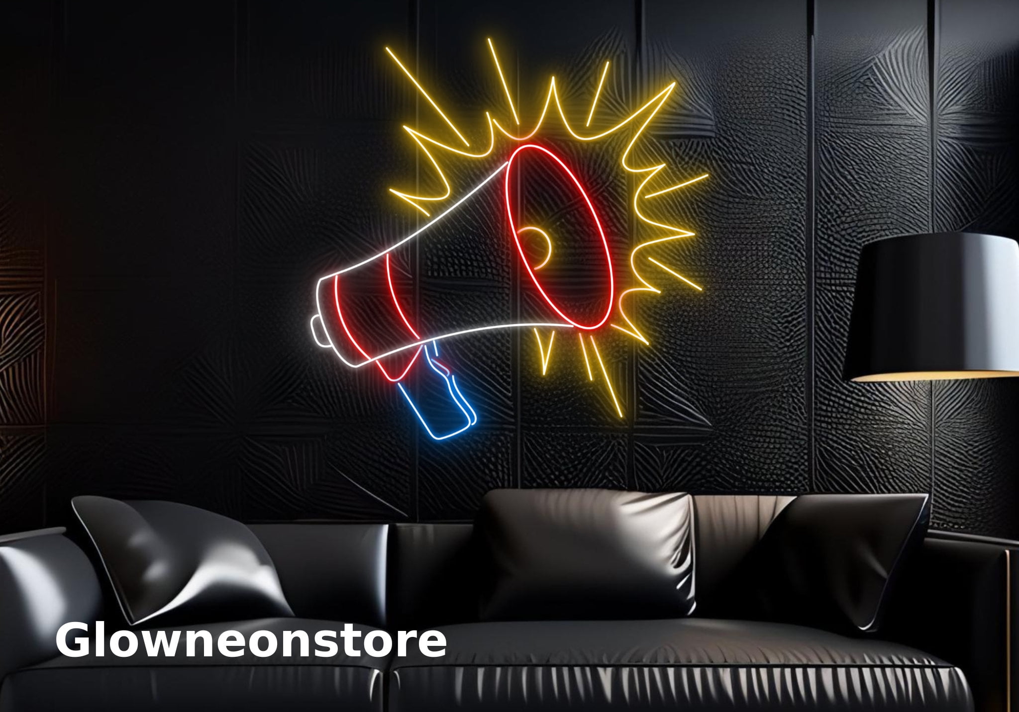 Glowneon Loudspeaker Neon Sign, Loudspeaker Neon Light, Loudspeaker Led ...