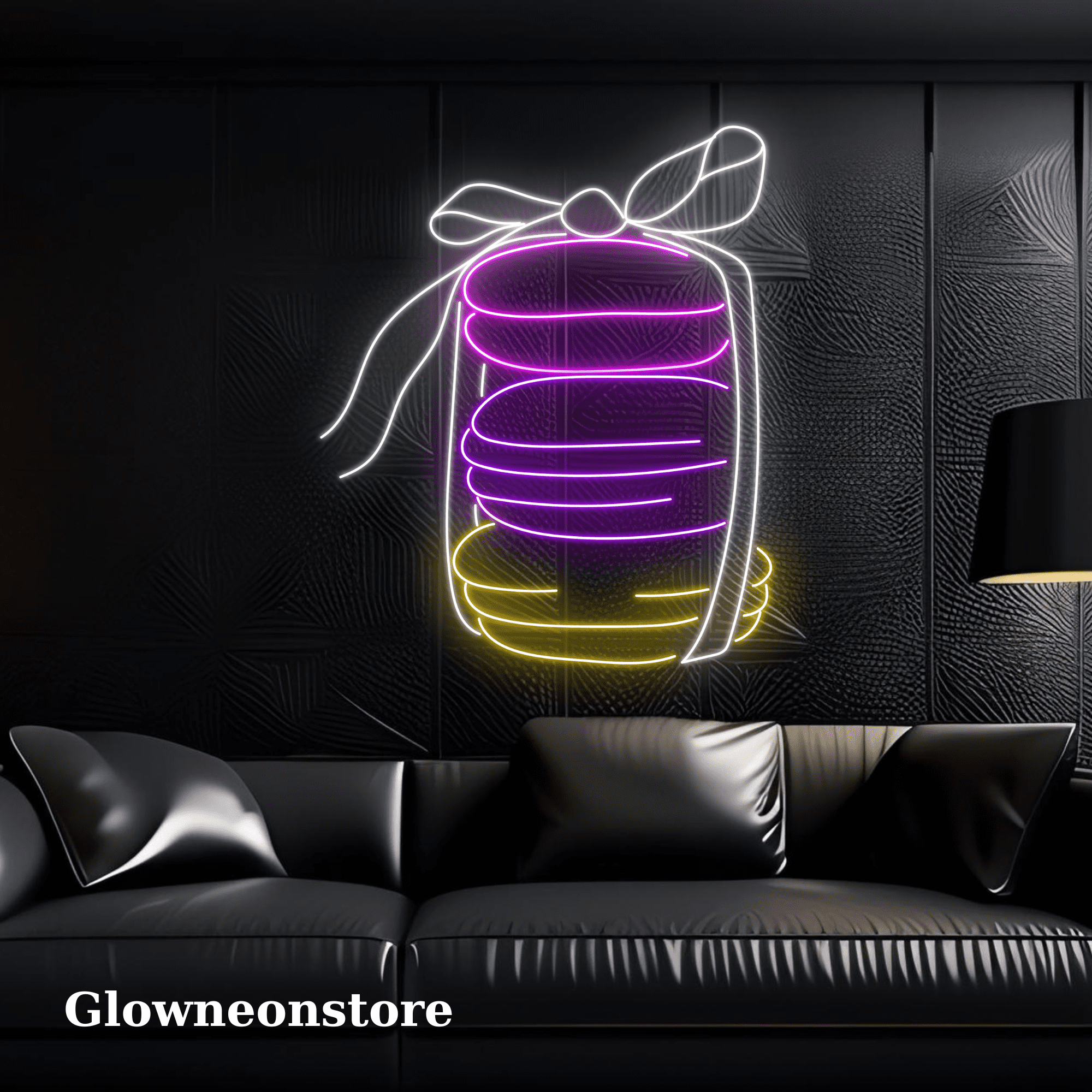Glowneon Macaron Cake Neon Sign, Macaron LED Light, Bakery Lighting ...