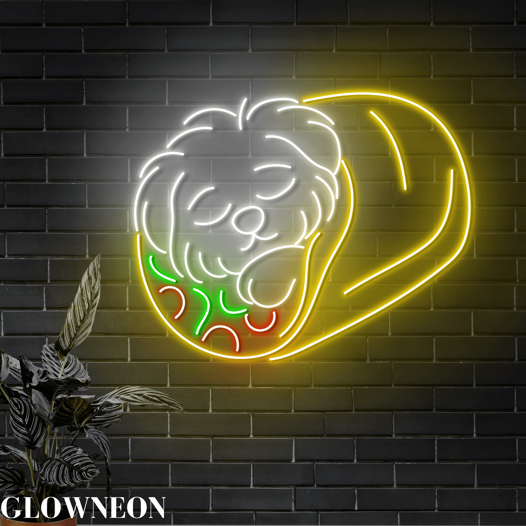 Glowneon Maltese Burrito Dog Led Sign, Maltese Dog In Burrito Decor ...