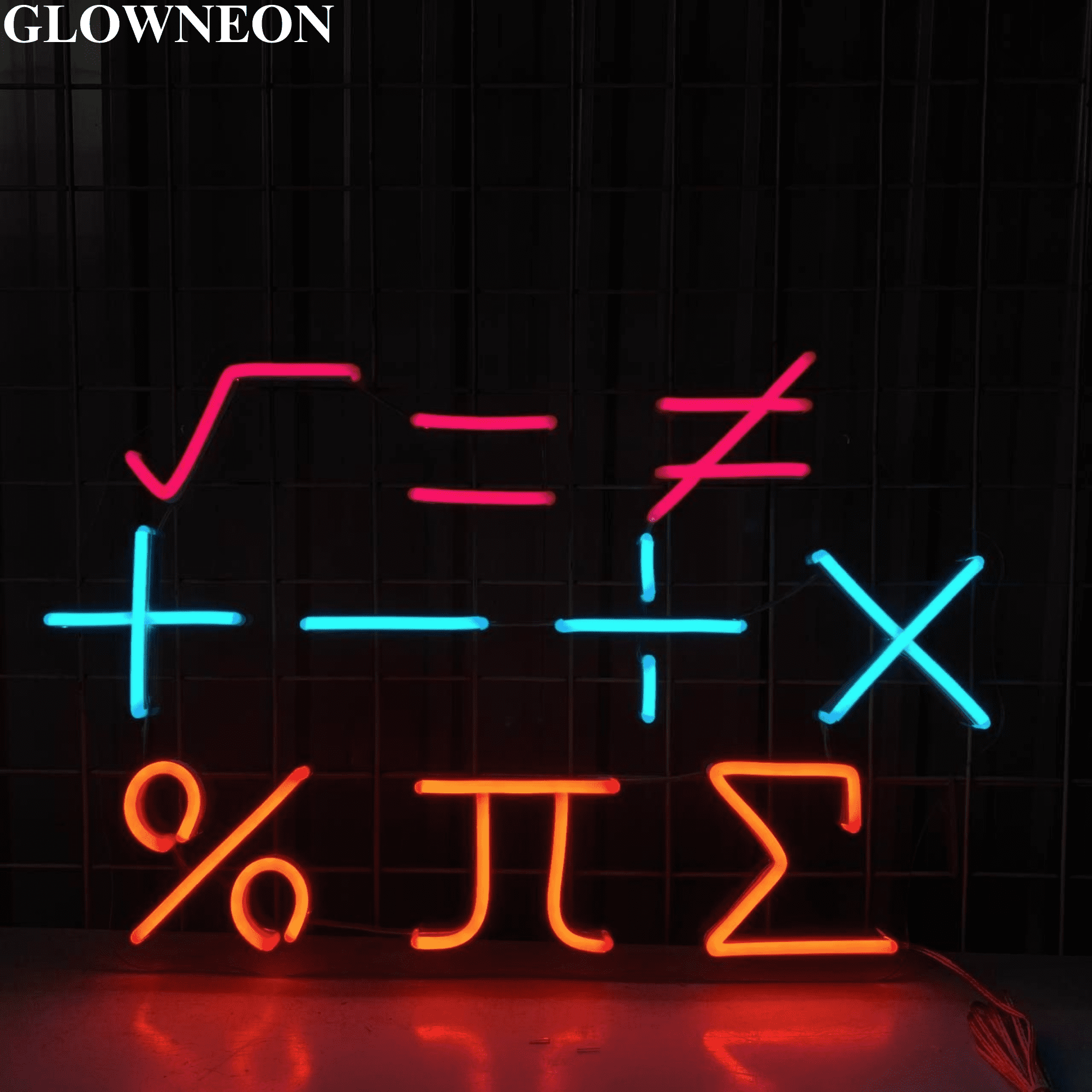 Glowneon Math Led Sign, Math Classroom Neon Sign, School Teacher Sign ...