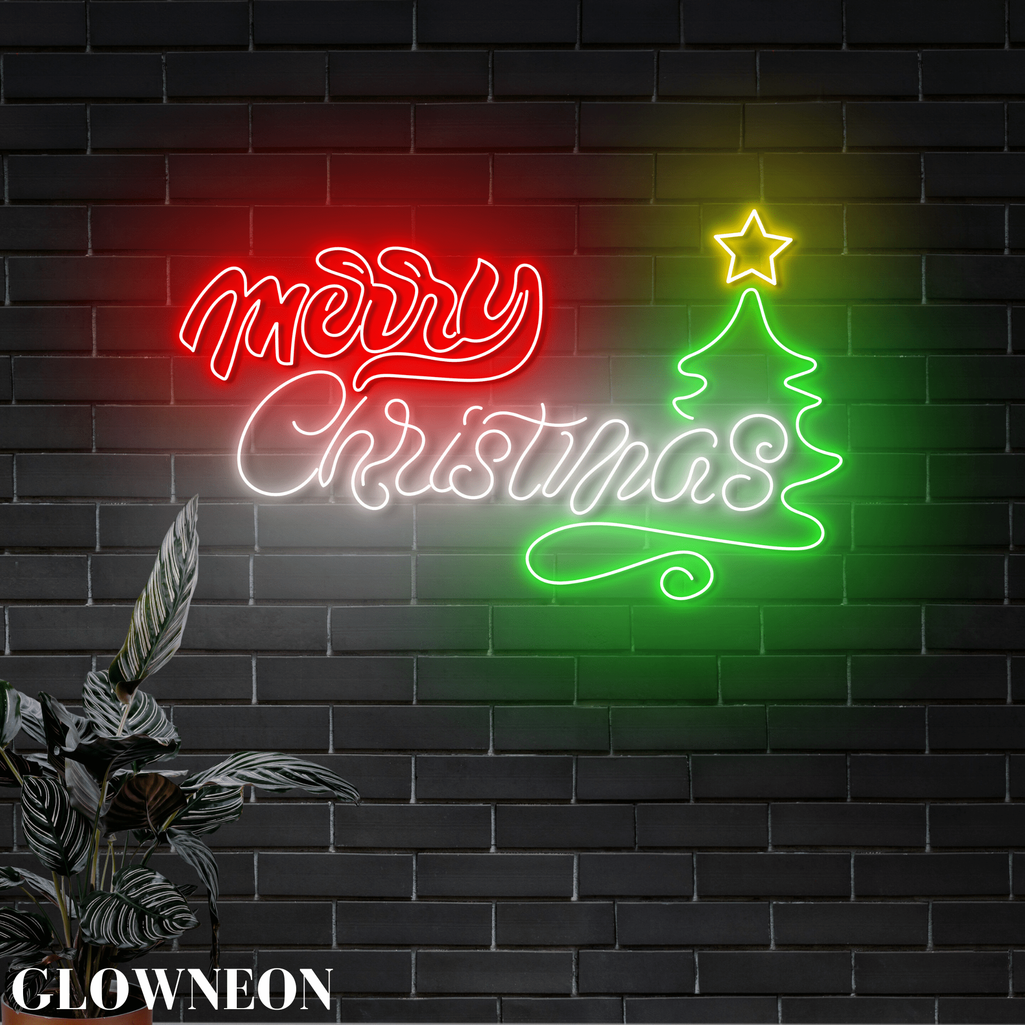Glowneon Merry Christmas Led Wall Art, Christmas Jesus Birthday Decor ...