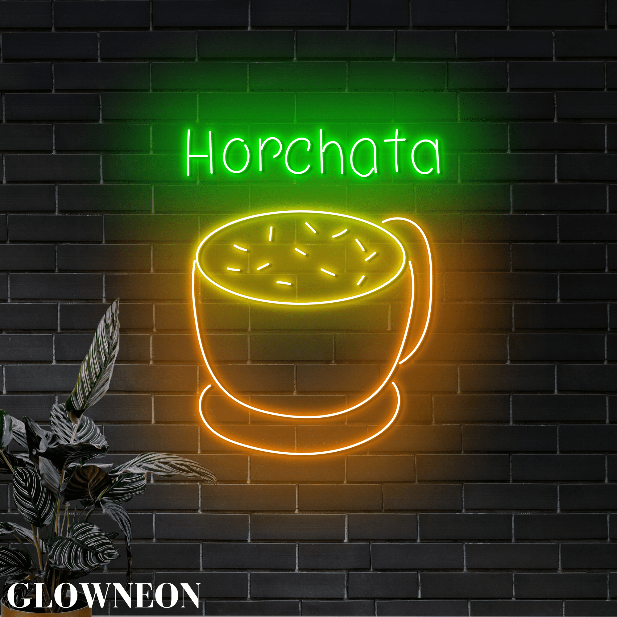 Glowneon Mexican Horchata Led Wall Art Decor, Horchata Shop Neon Sign ...