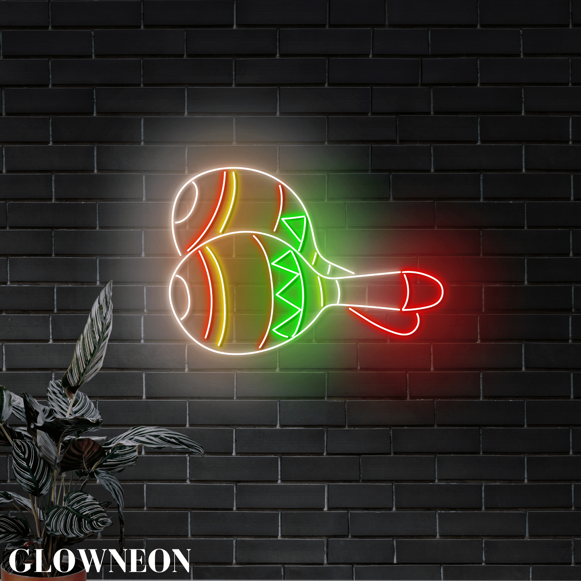 Glowneon Mexican Shaker Neon Sign, Mexican Restaurant Party Wall Art ...