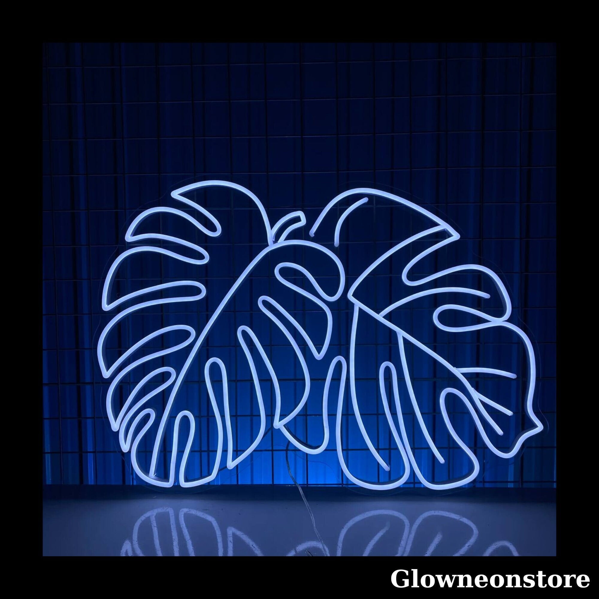 Glowneon Monstera Leaf Neon Sign, Monstera Leaf Led Light, Plant Neon ...