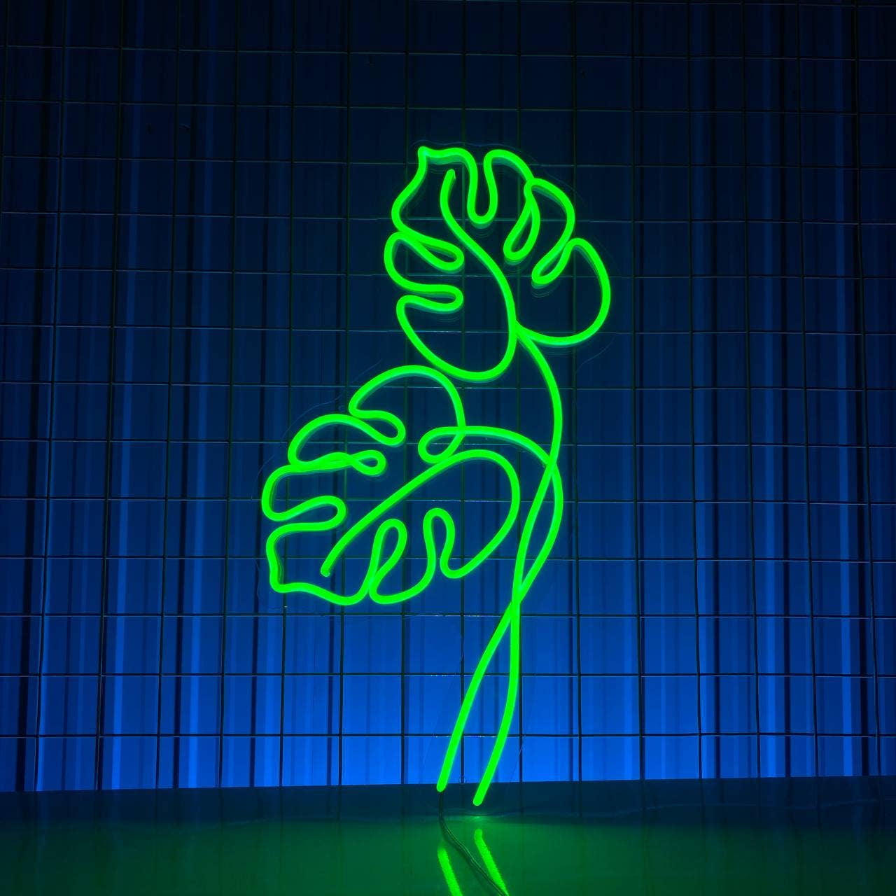 Glowneon Monstera Leafs Neon Signs, Plant Shop Garden Art Decor ...