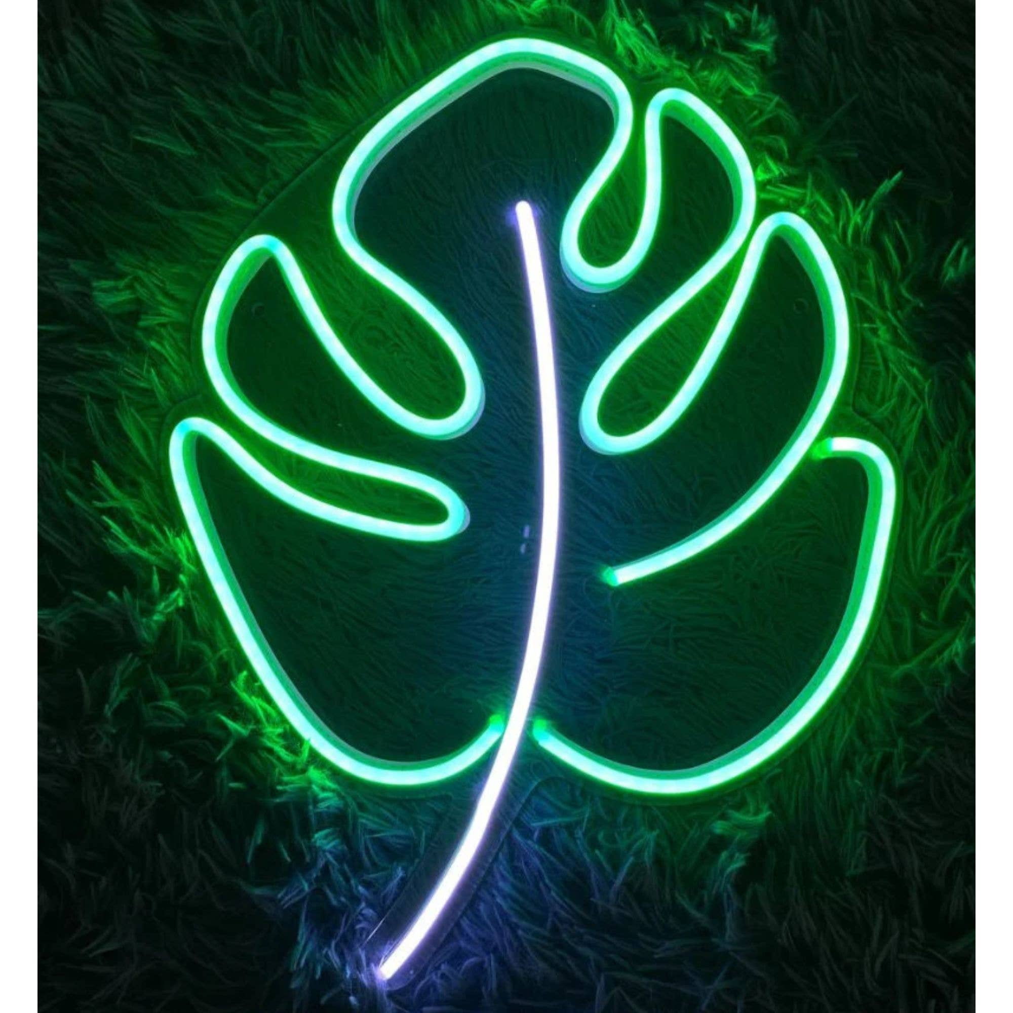 Glowneon Monsteras Leaf Neon Sign, Plant Flower Shop Decor - Walmart.com