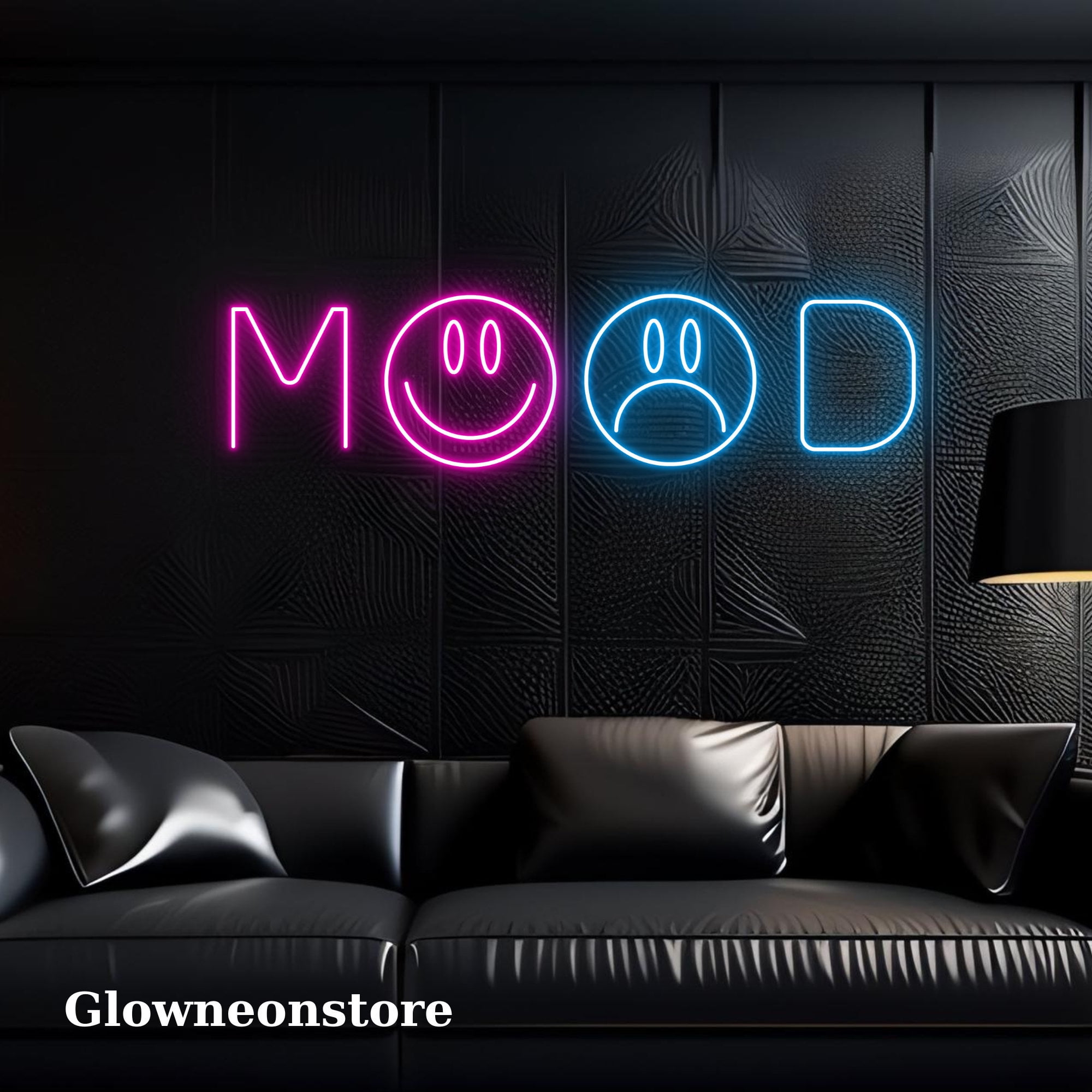 Glowneon Mood Funny Sad Neon Sign, Mood Funny Sad Led Light, Handmade ...