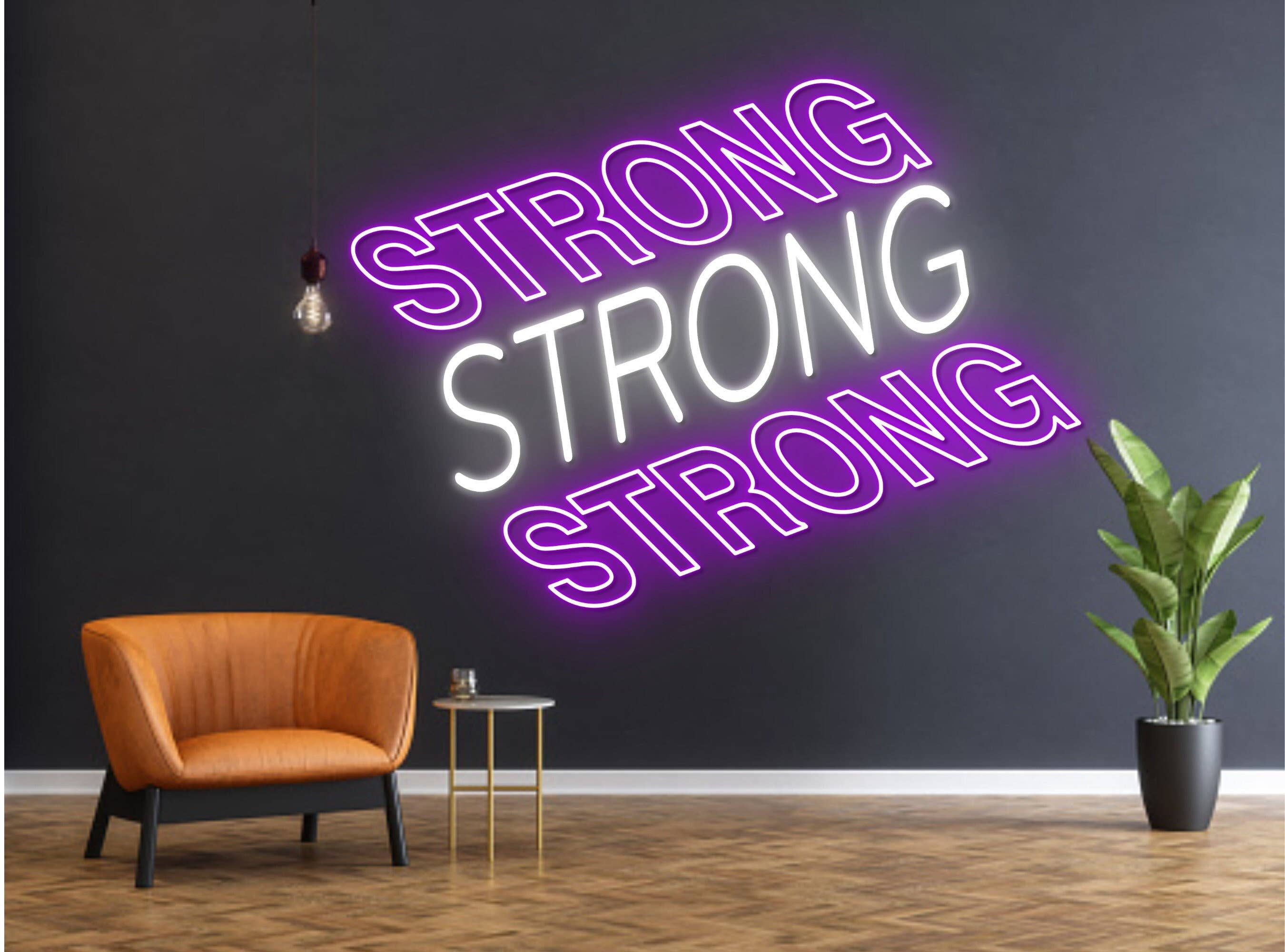 Glowneon Motivational Quote Neon Sign, Office Interior Design - Walmart.com