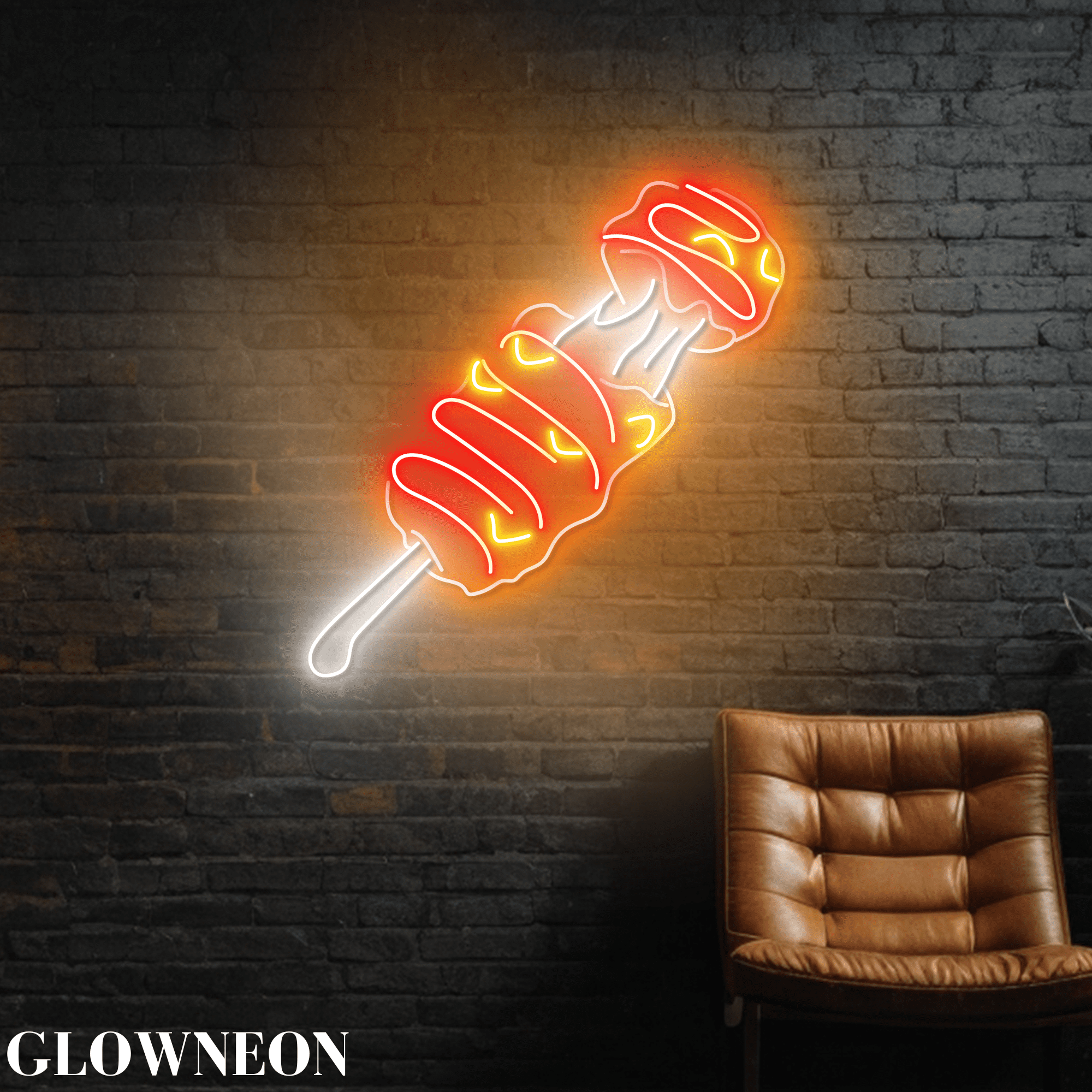 Glowneon Mozzarella Stick Led Sign, Mozzarella Stick Fast Food Decor ...