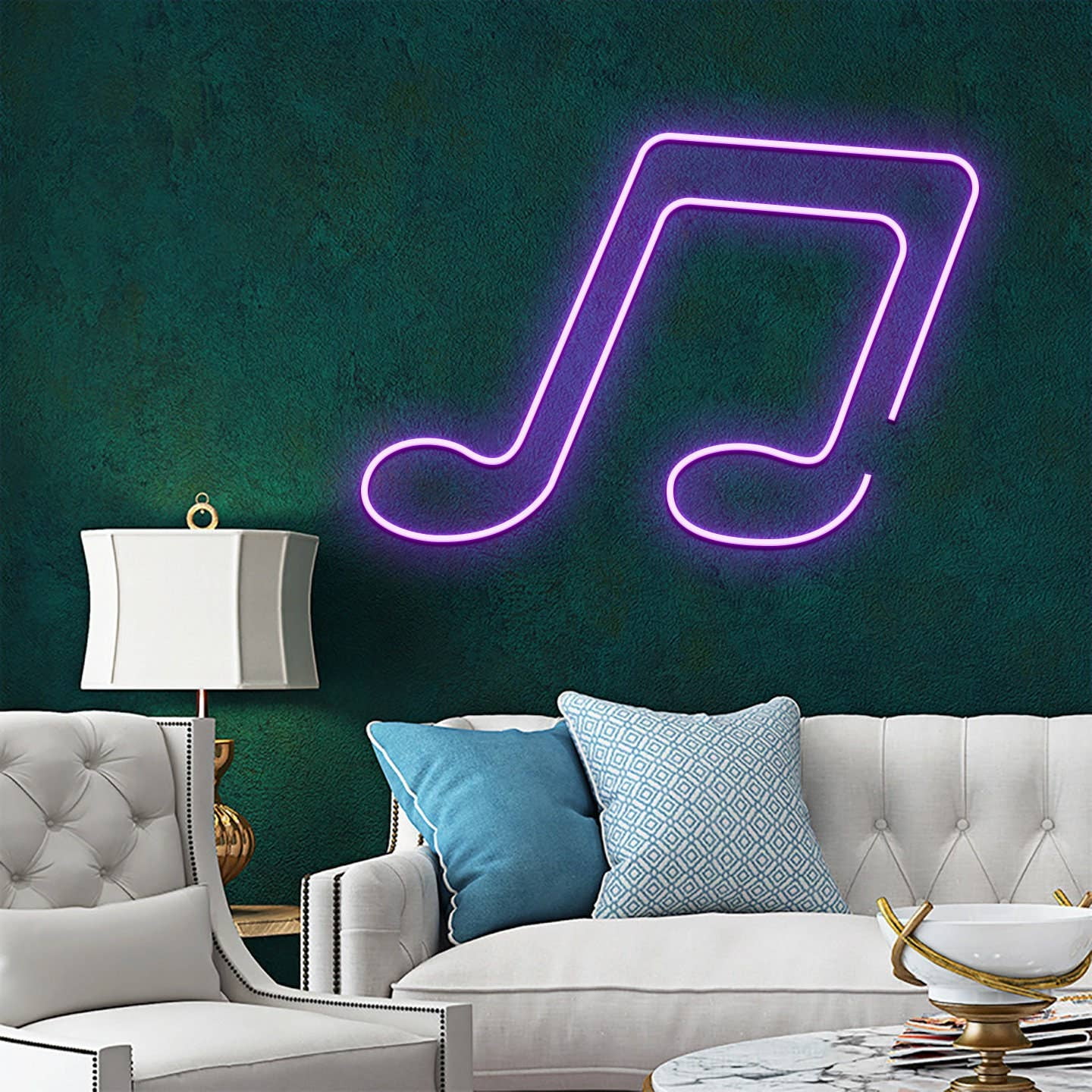 Glowneon Music Notes Neon Sign, Musician Gifts, Studio Decor - Walmart.com