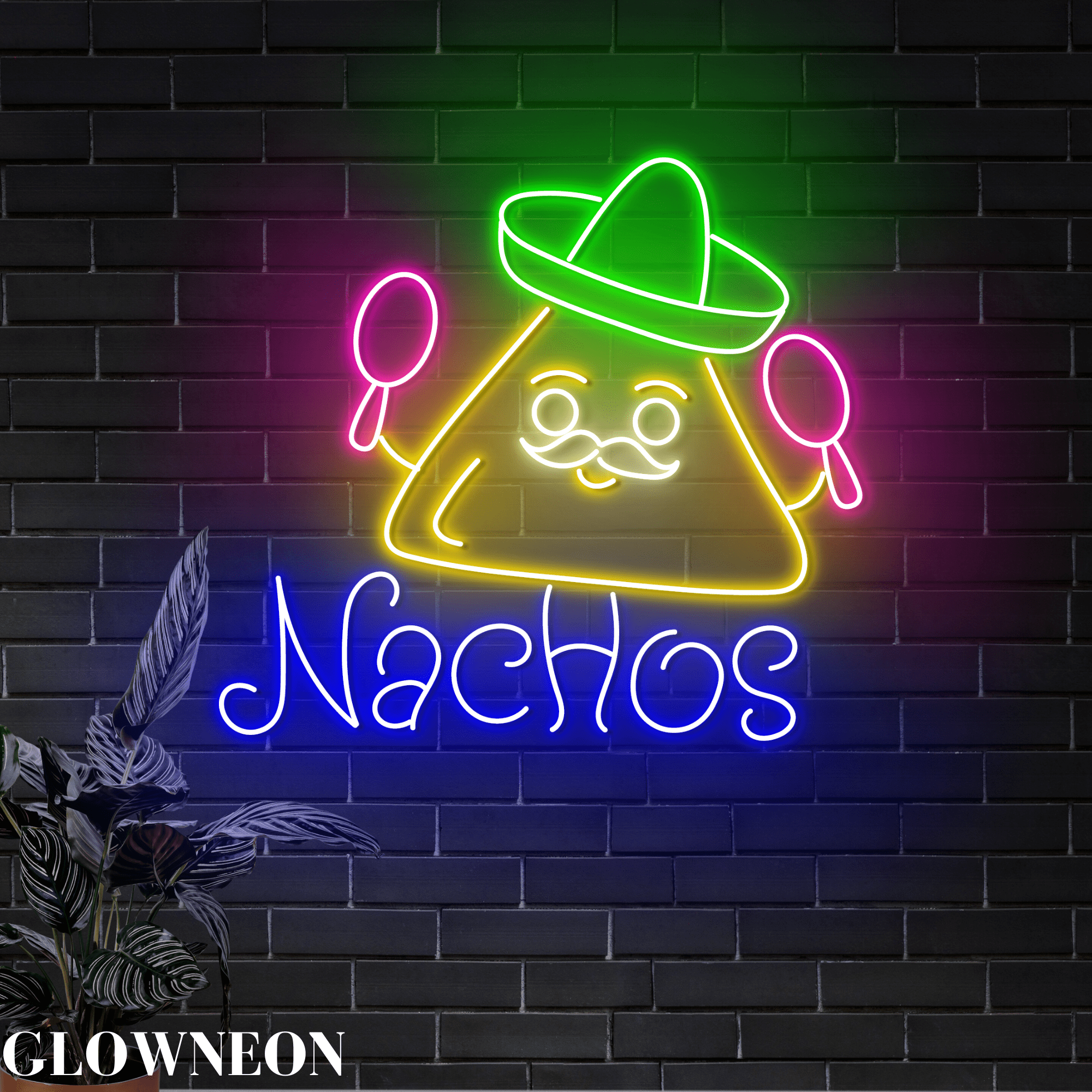 Glowneon Nachos Mexican Led Sign, Nachos Shop Neon Sign, Kitchen Sign ...