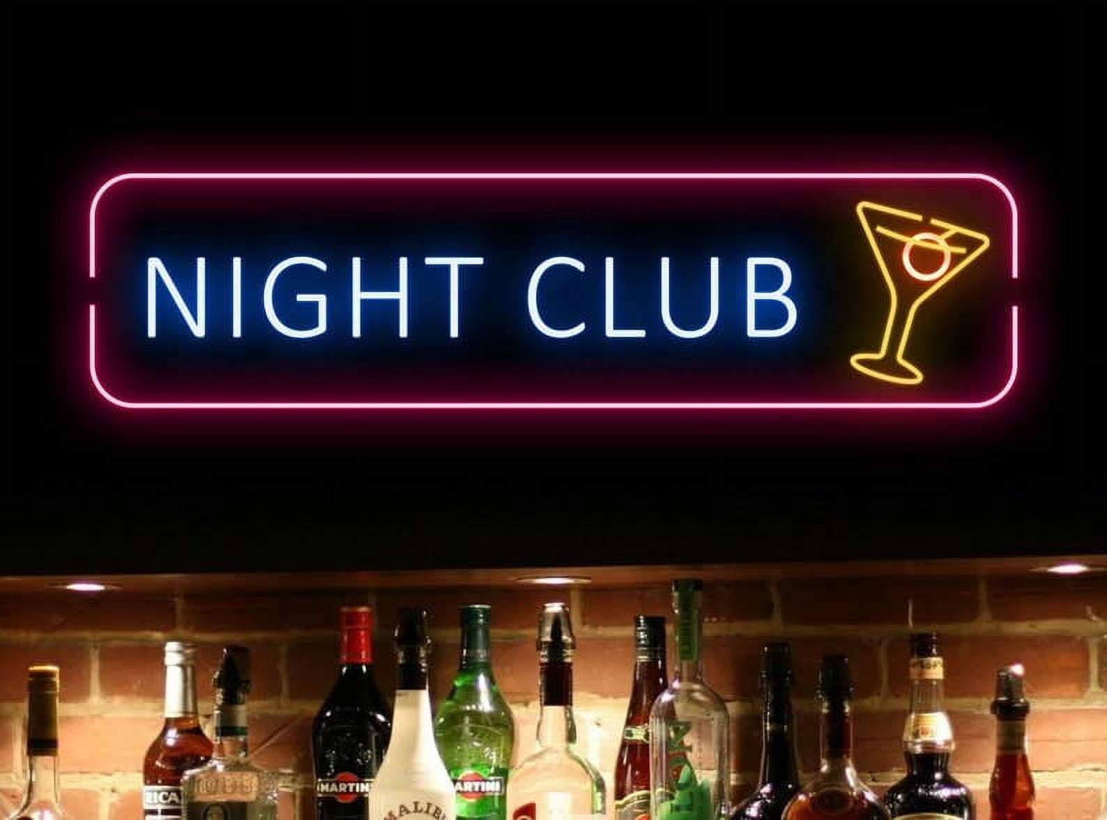 Glowneon Night Club Cocktails Bar Neon Signs, Bar Pub Signboard ...