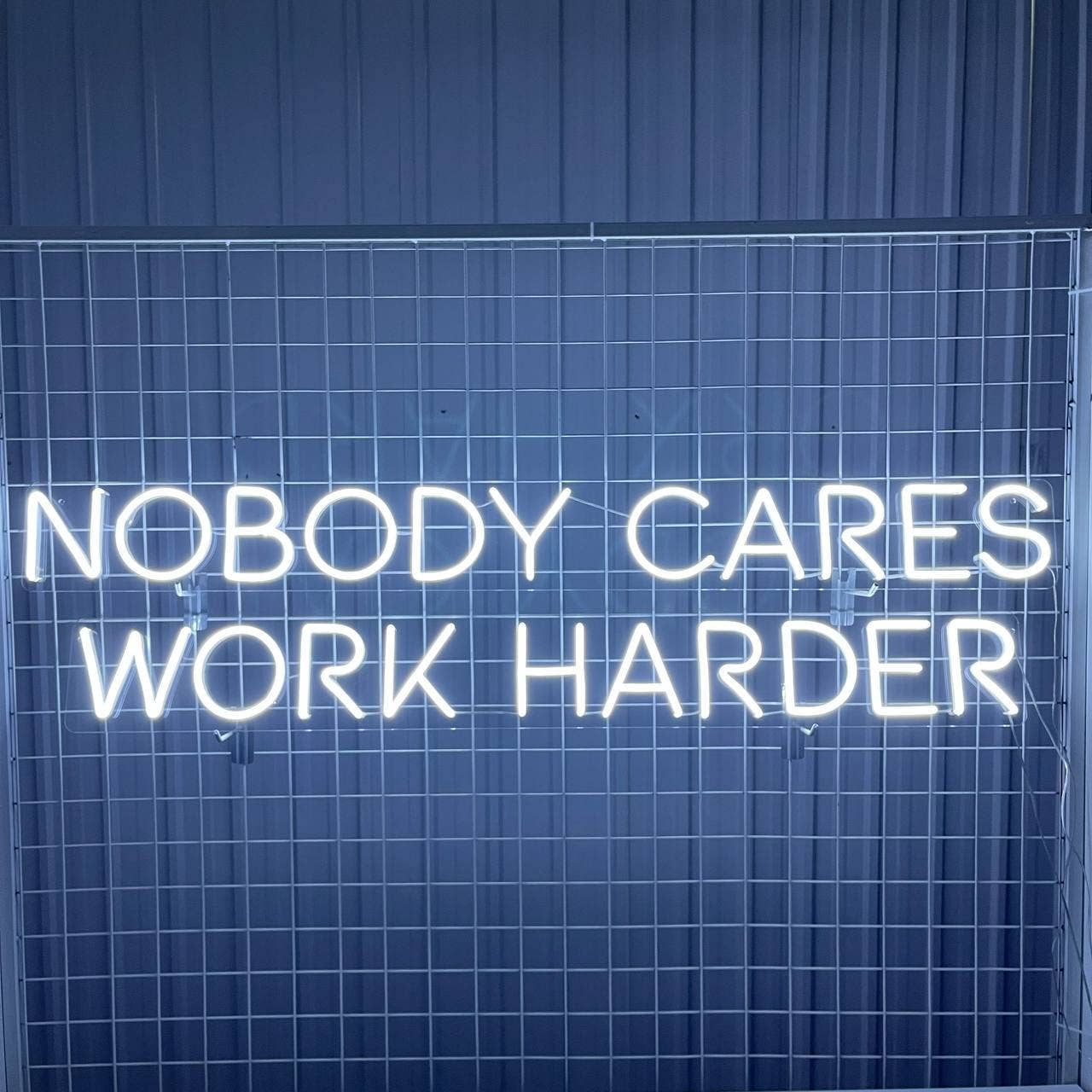 Glowneon Nobody Cares Work Harder Neon Sign, Long-lasting Wall Decor ...