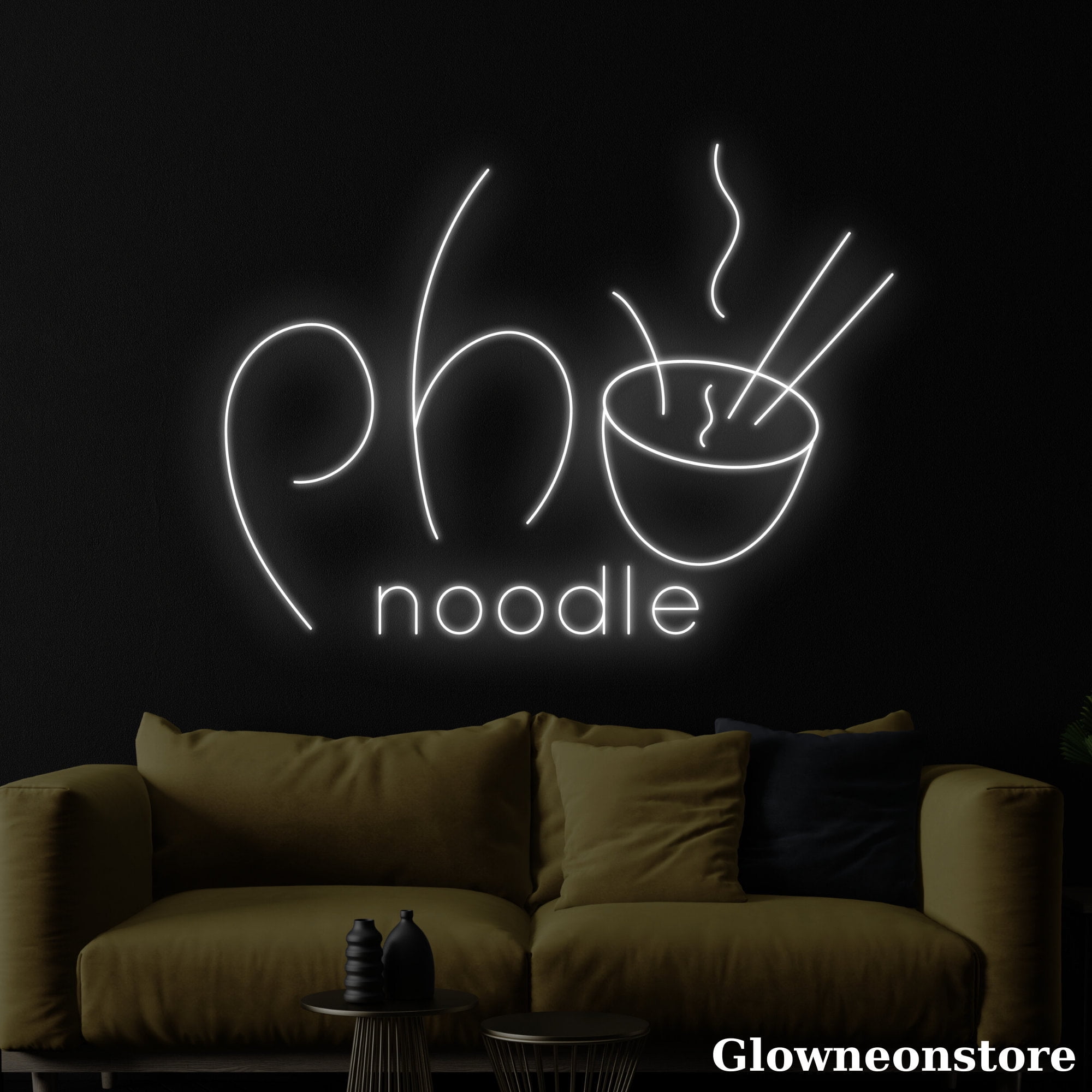 Glowneon Noodle Pho Neon Sign, Pho Led Sign, Pho Restaurant Sign ...