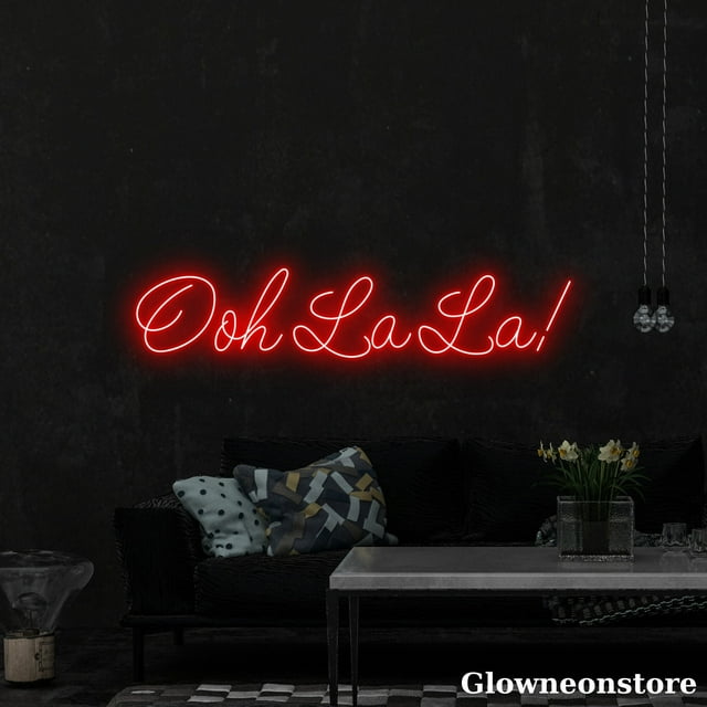 Glowneon Ooh La La Neon Sign, Ooh La La Led Sign, Funny Quote Neon Led ...