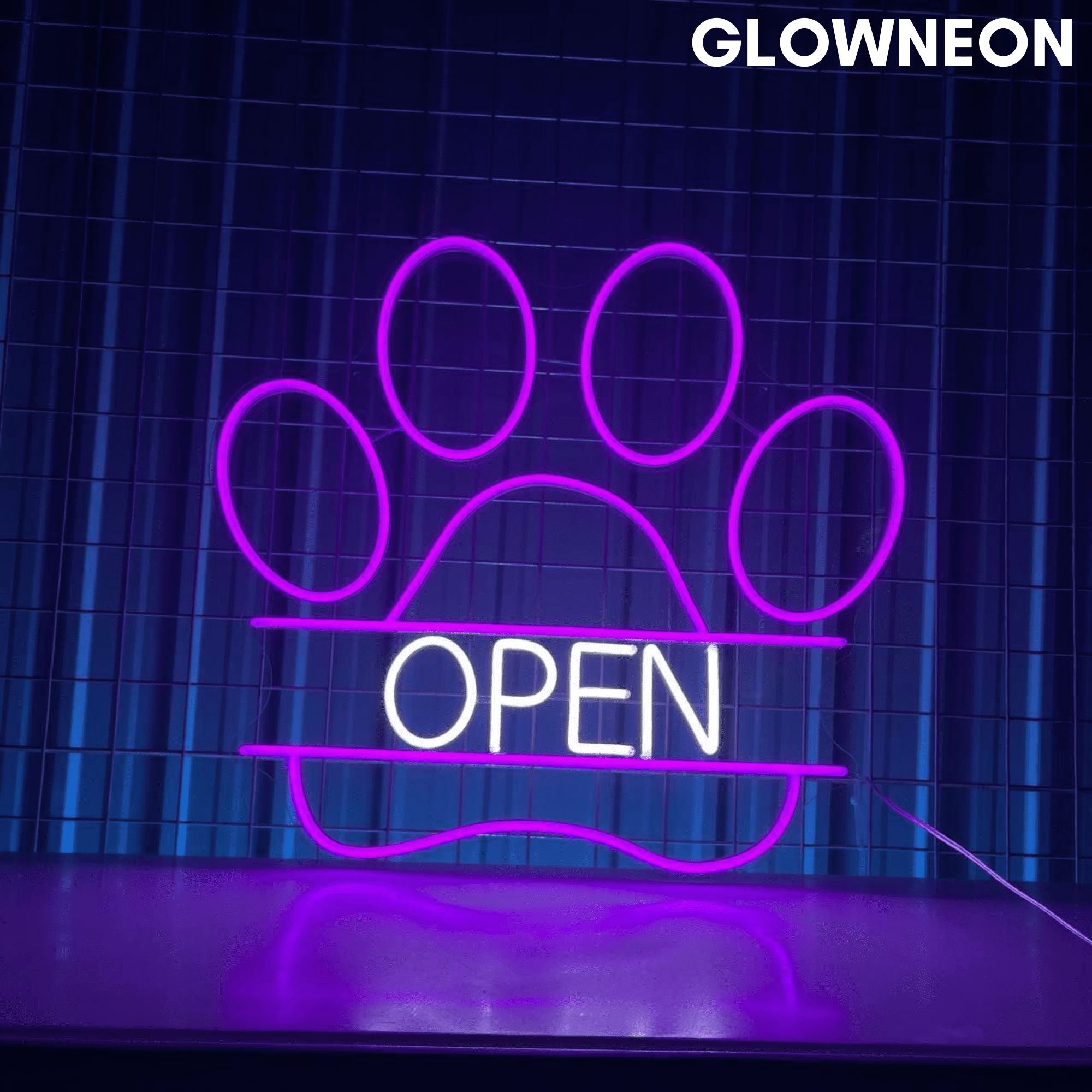Glowneon Open Dog Spa Neon Sign, Dog Clinic Led Sign, Gifts For Vet ...