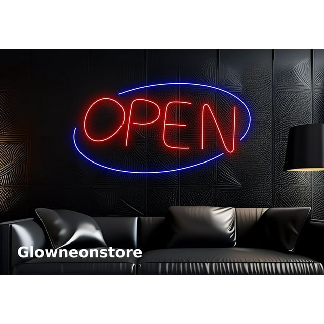 Glowneon Open Neon Sign, Open Sign Led Light, Open Welcome Sign, Open ...