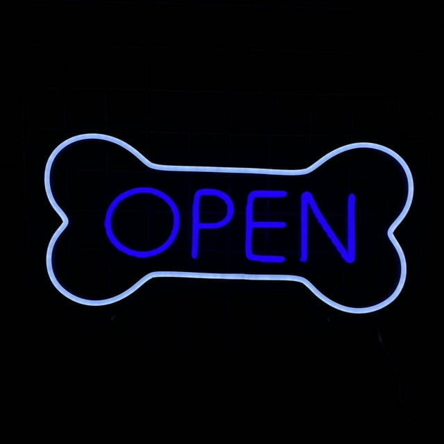 Glowneon Open Vet Pet Shop Neon Signs, Welcome Sign for Pet Salon ...