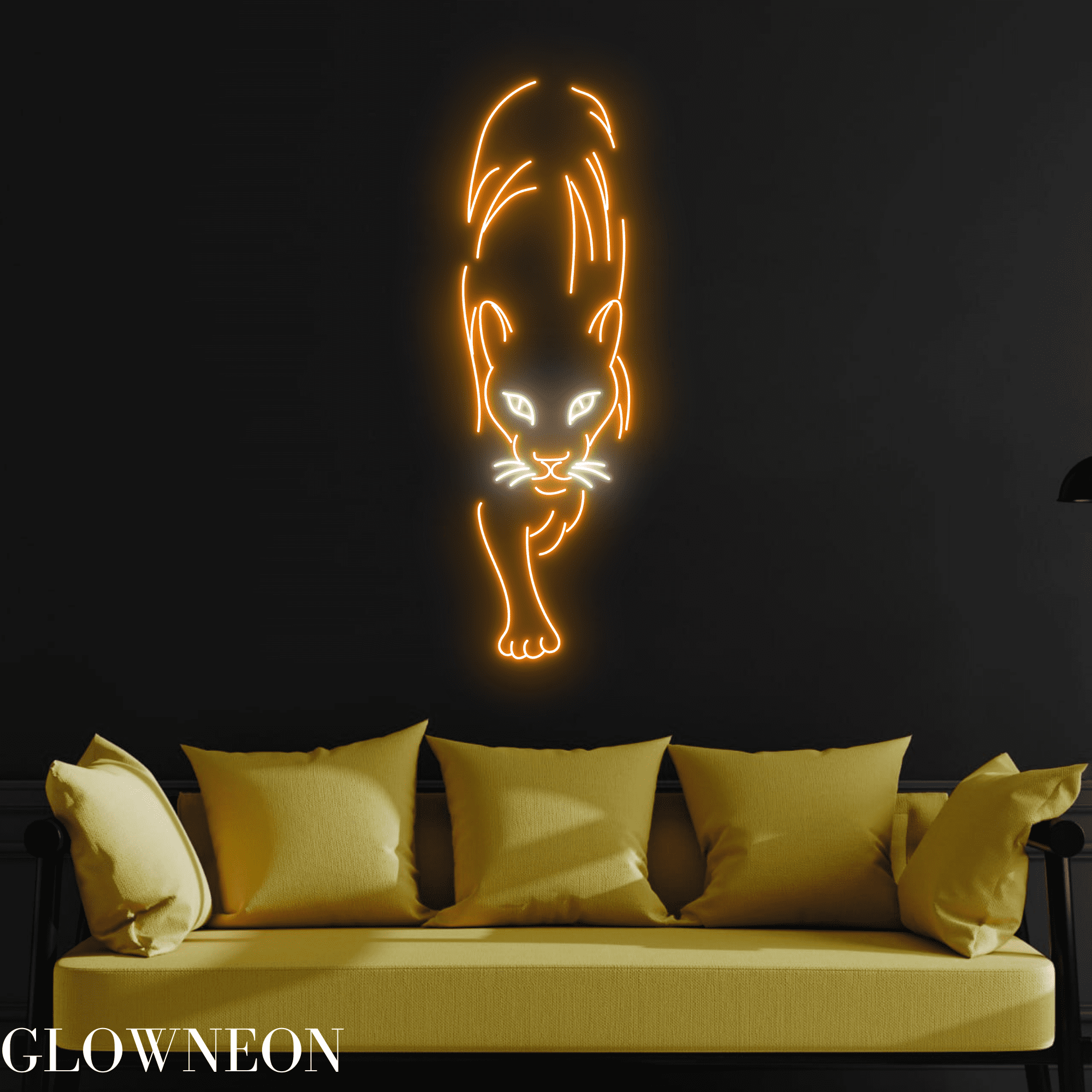 Glowneon Panther Neon Sign, Panther Led Sign, Man Cave Decor Gifts ...