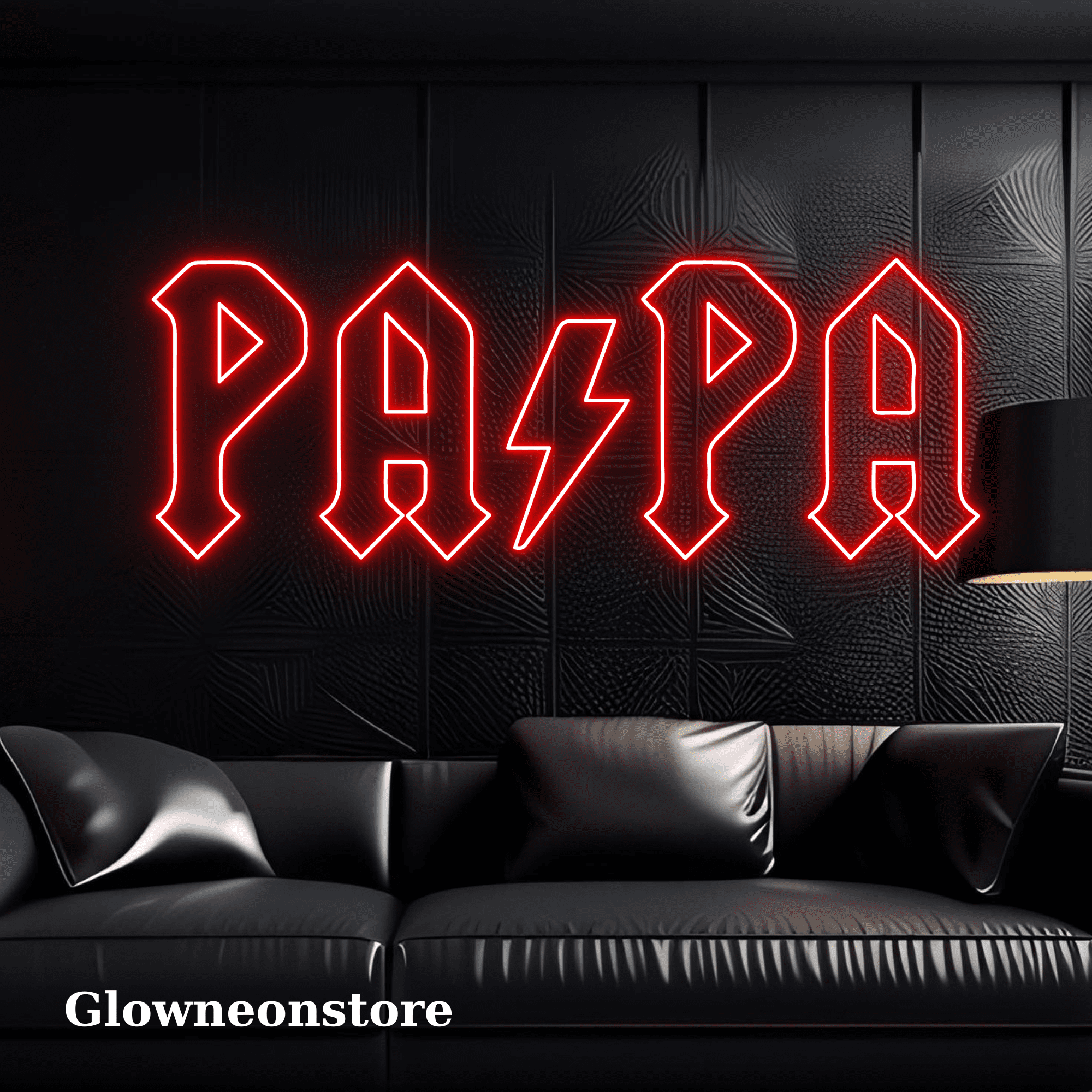 Glowneon Papa Lighting Neon Sign, Papa Father's Day Led Decor - Walmart.com