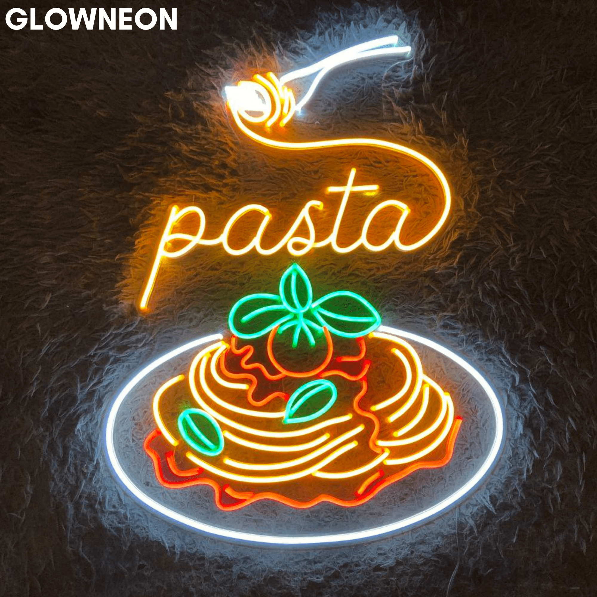Glowneon Pasta Neon Sign, Pasta Led Sign For Italian Restaurant Decor ...