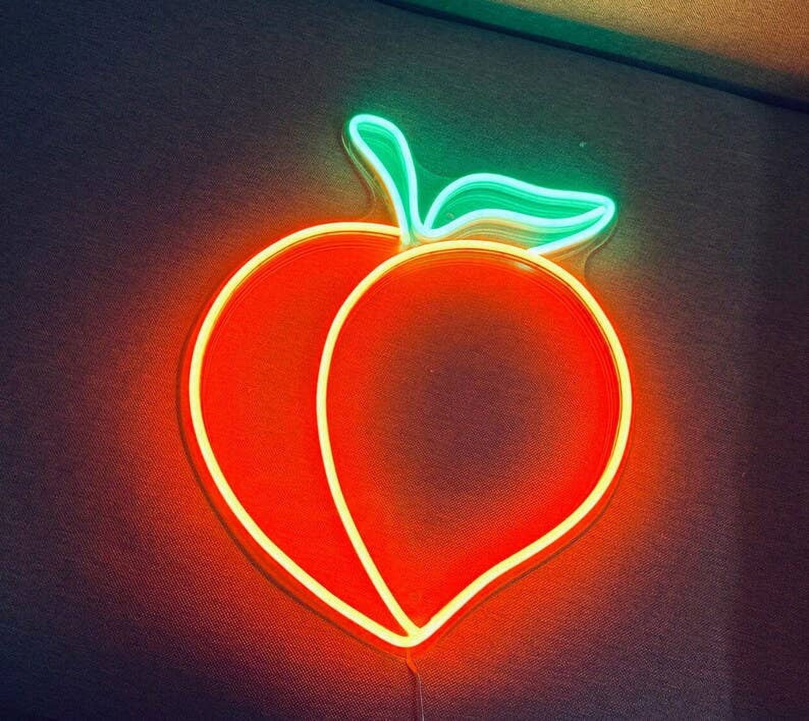 Glowneon Peach Neon Sign, Fruits Led Sign - Walmart.com