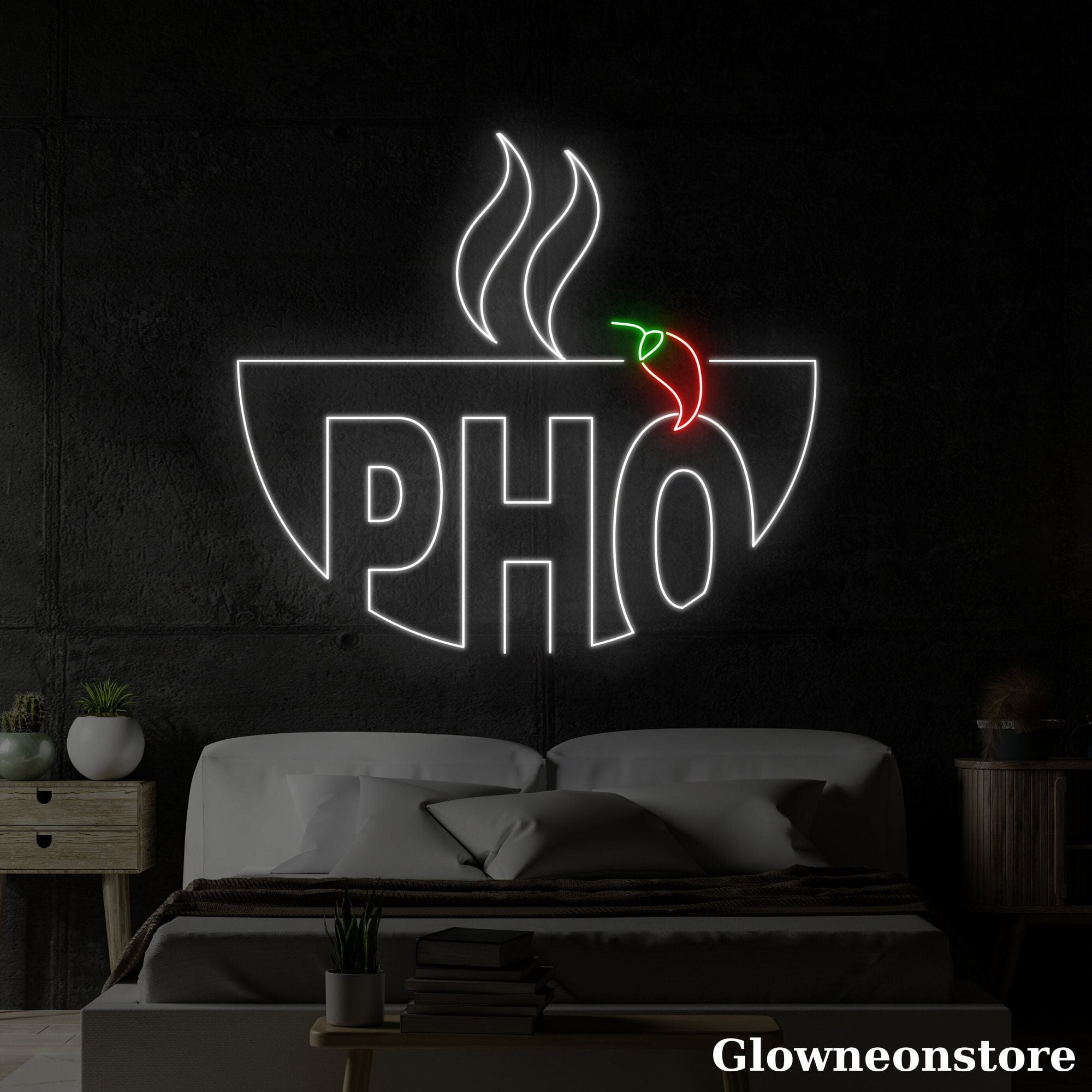 Glowneon Pho Neon Sign, Pho Vietnamese Led Sign, Pho Restaurant ...