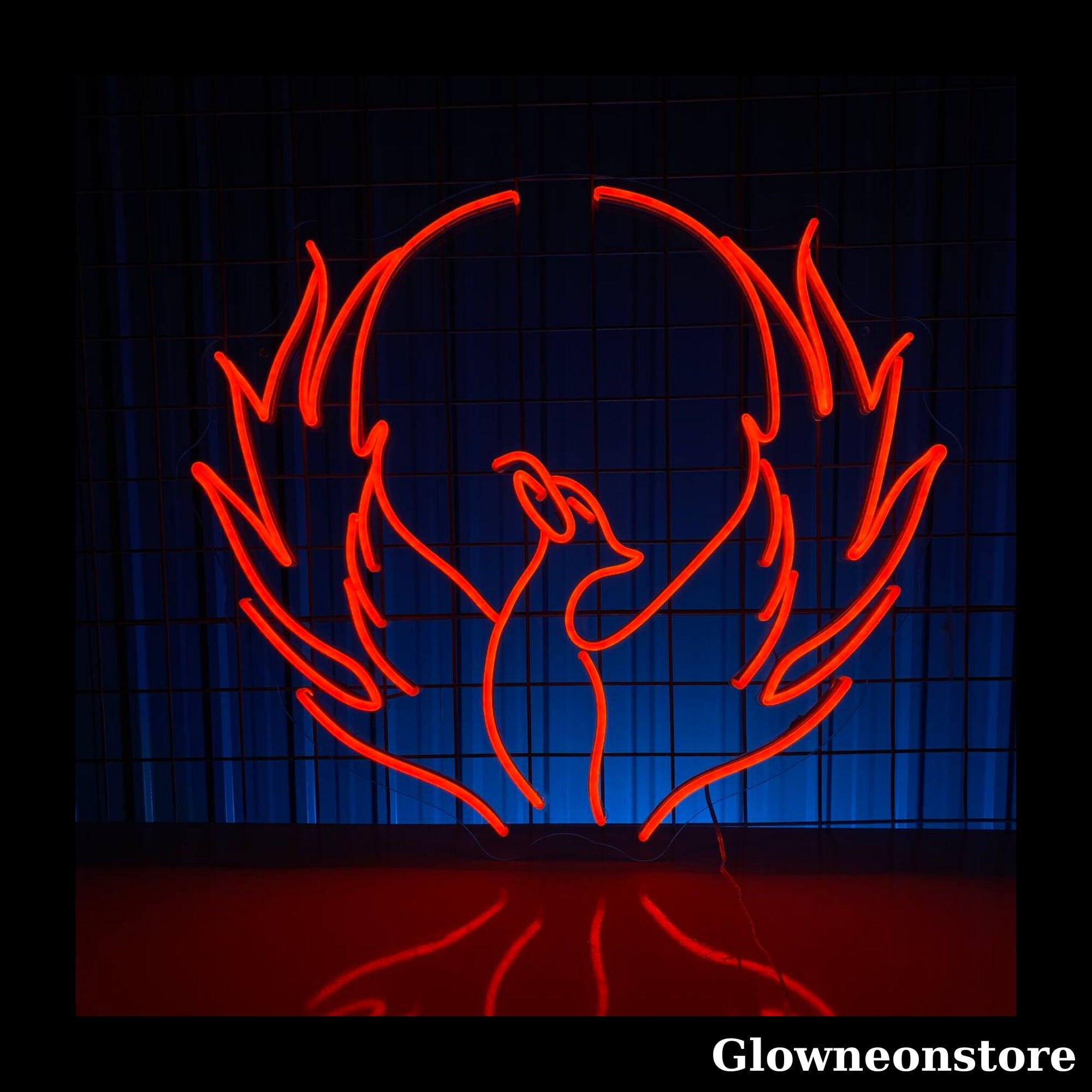 Glowneon Phoenix Bird Neon Sign, Phoenix Bird LED Sign, Handmade Fire ...