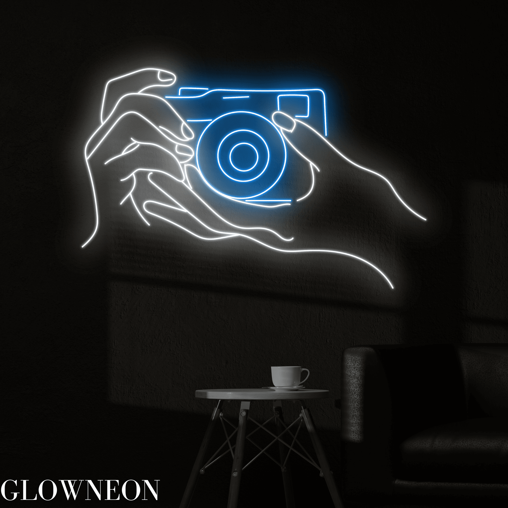 Glowneon Photo Camera Neon Sign, Photo Studio Led Sign, Camera Sign ...