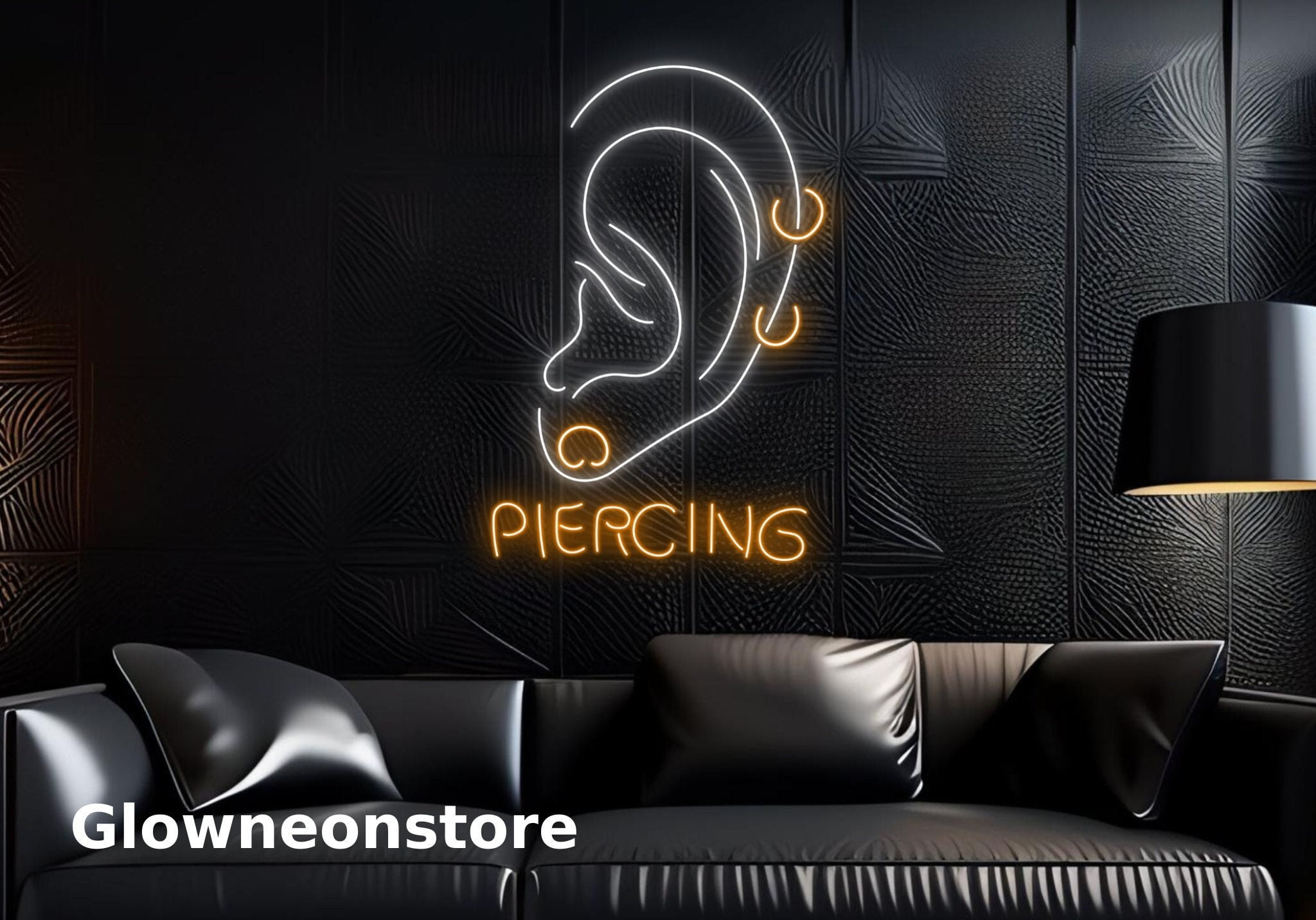 Glowneon Piercing Ears Neon Sign, Piercing Led Light, Piercing Ears ...