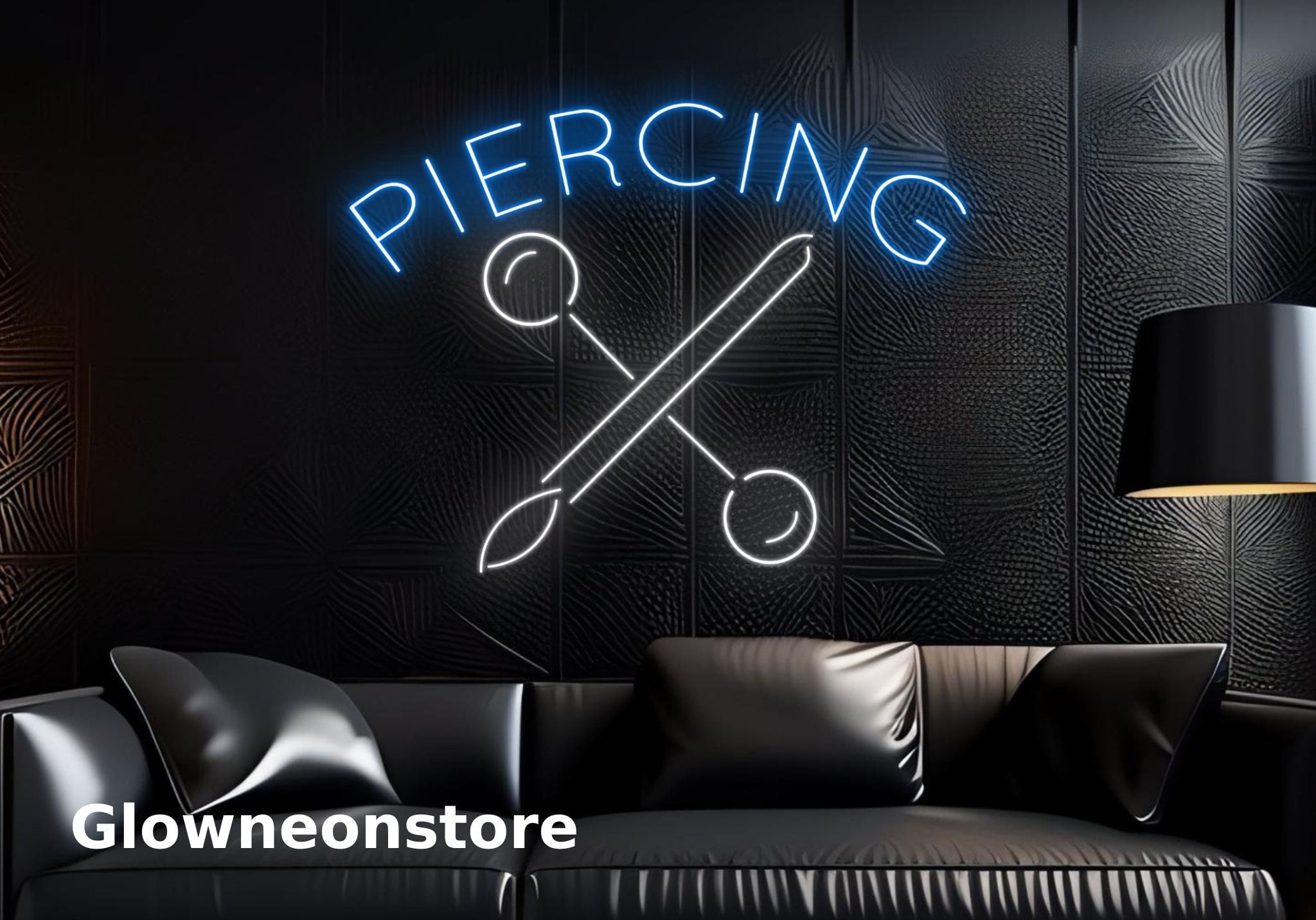 Glowneon Piercing Neon Sign, Piercing Led Light, Piercing Wall Decor ...