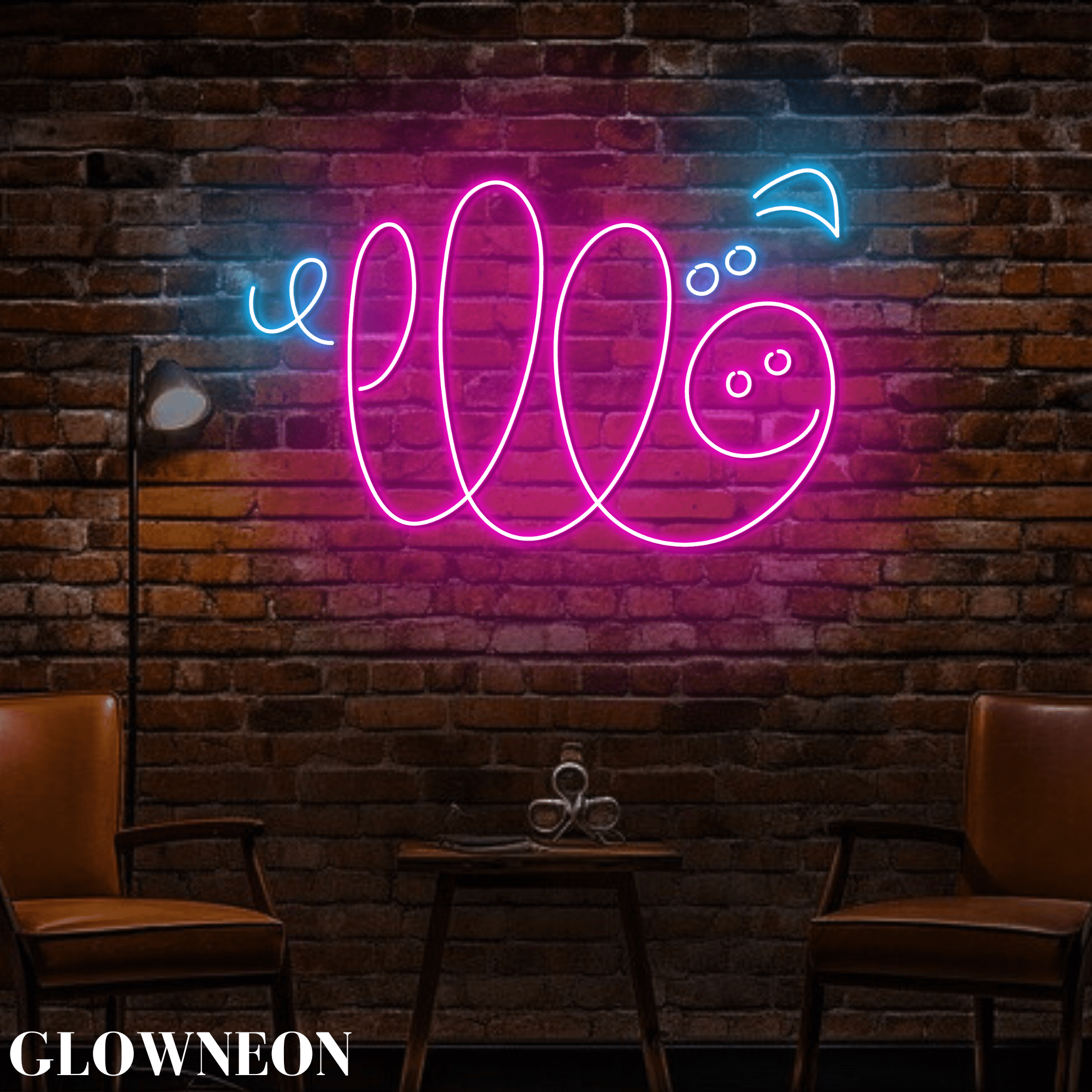 Glowneon Pig Neon Line Art, Pig Meat Shop Led Sign, Pork Butcher Sign ...