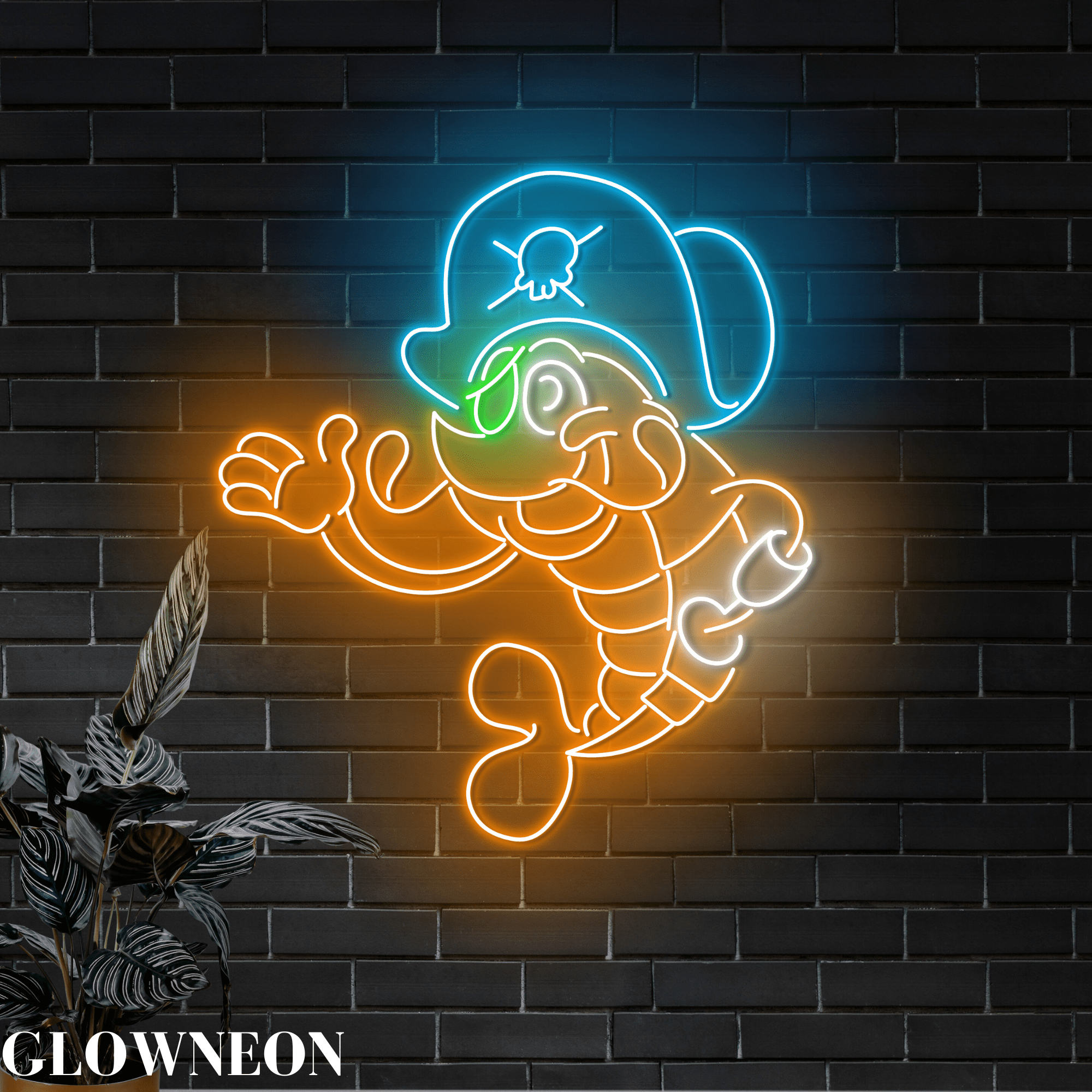 Glowneon Pirate Shrimp Led Sign, Shrimp Shop Neon Sign, Seafood Decor ...