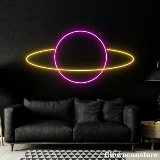 Glowneon Planet Neon Sign, Planets Led Sign, Galaxy Led Lights Wall Art ...