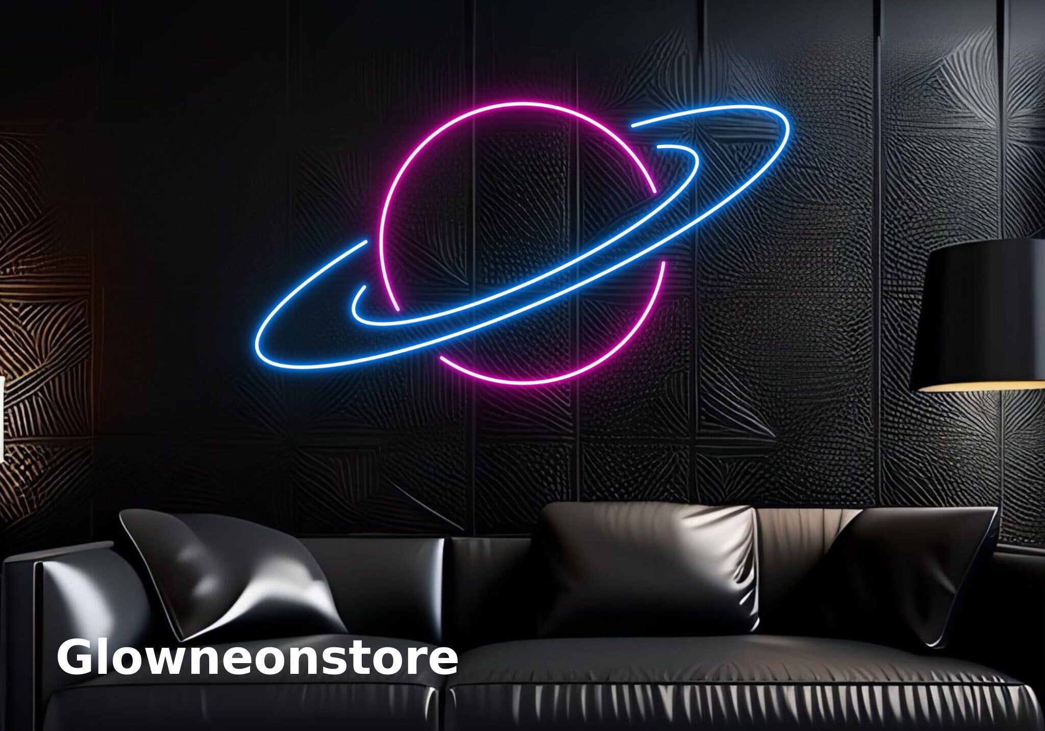 Glowneon Planet Neon Sign, Saturn Neon Sign, Galaxy Neon Sign, Space ...