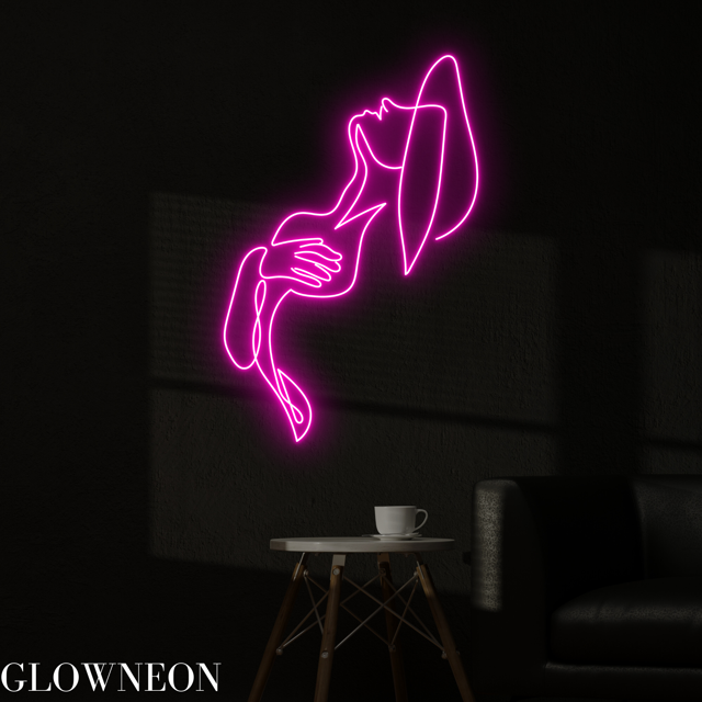 Glowneon Ponder Neon Sign, Sexy Girl Led Sign, Woman Lady Wall Decor ...