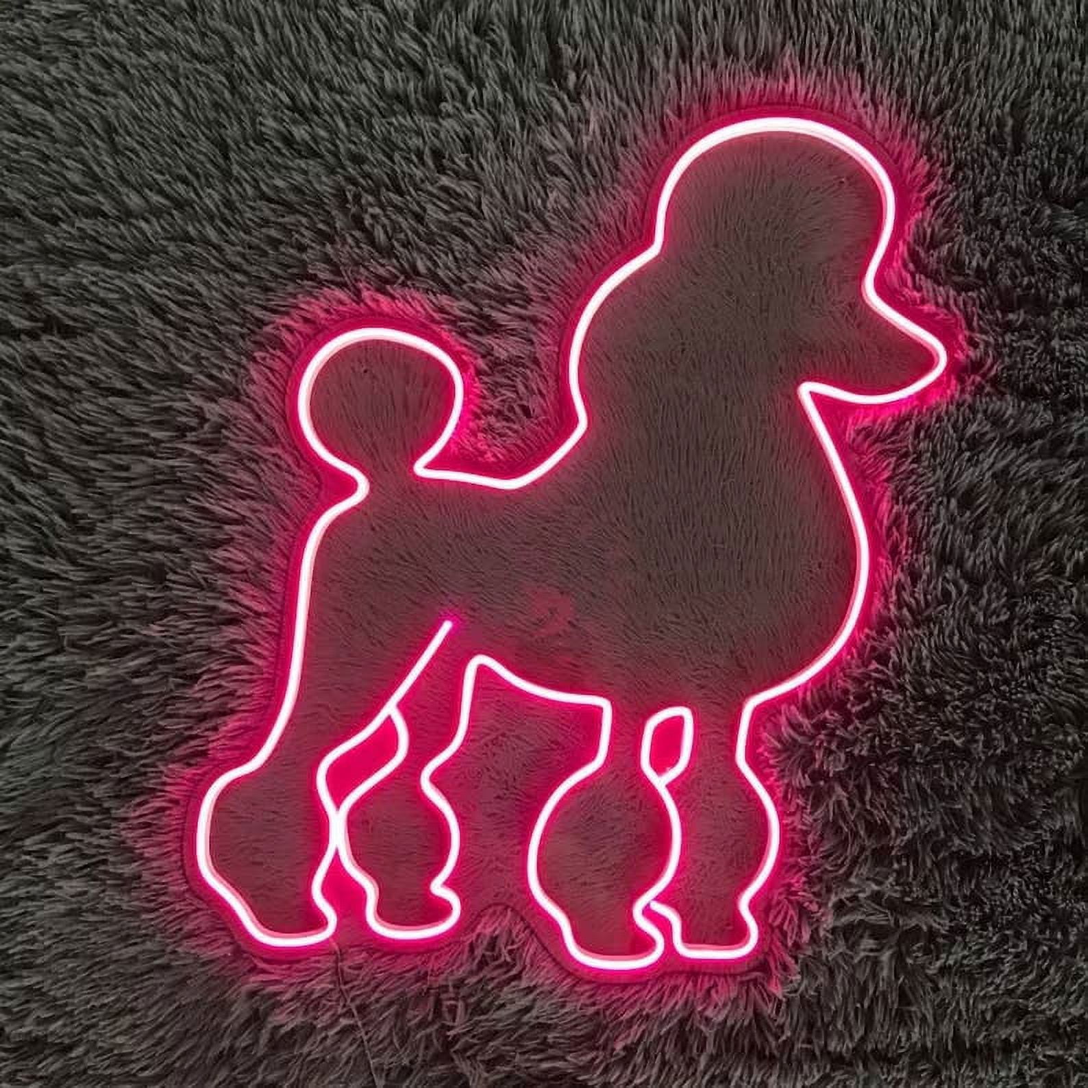 Glowneon Poodle Dog Neon Sign, Poodle Lover Gifts Wall Decor - Walmart.com