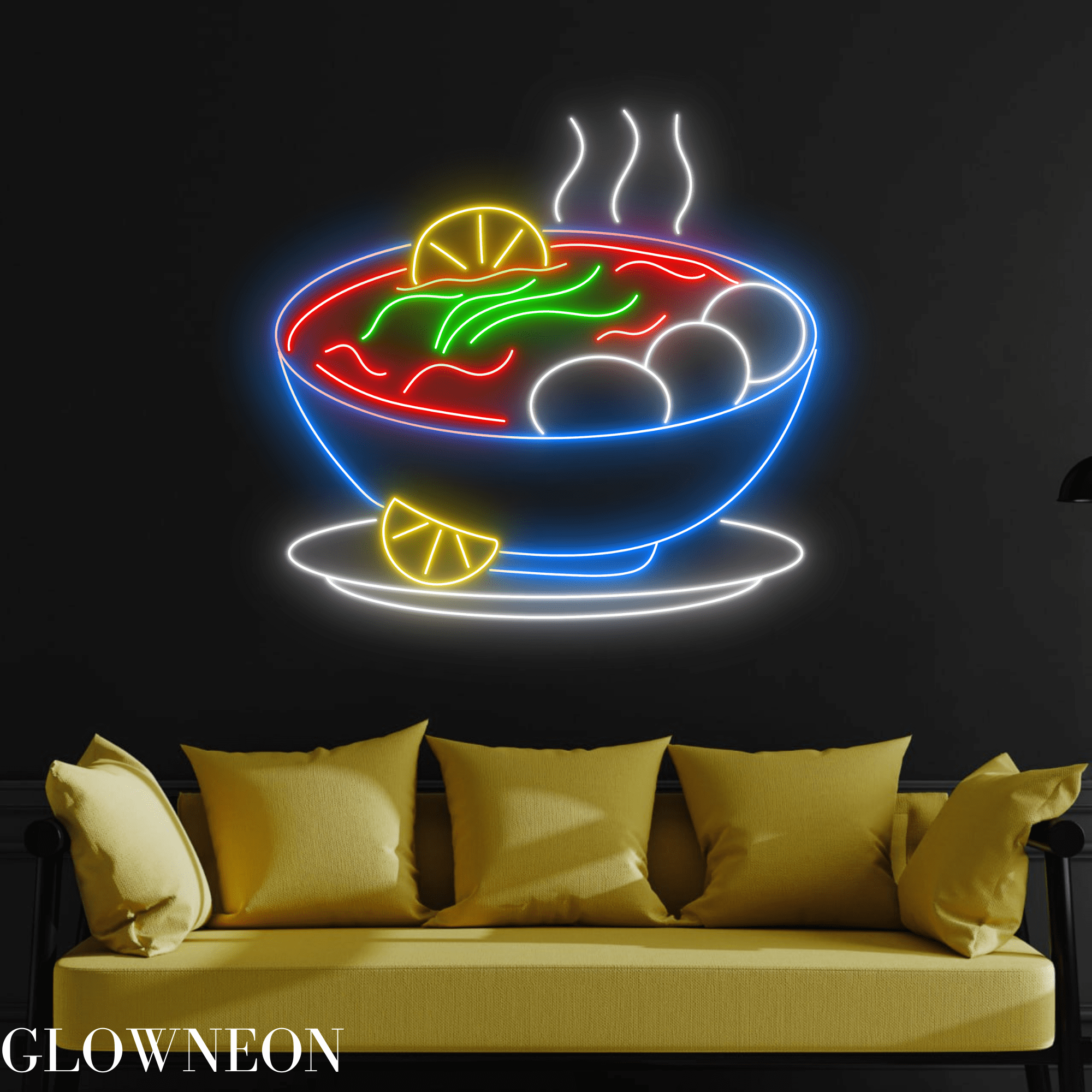 Glowneon Pozole Neon Sign, Pozole Soup Led Sign, Mexican Food Decor ...