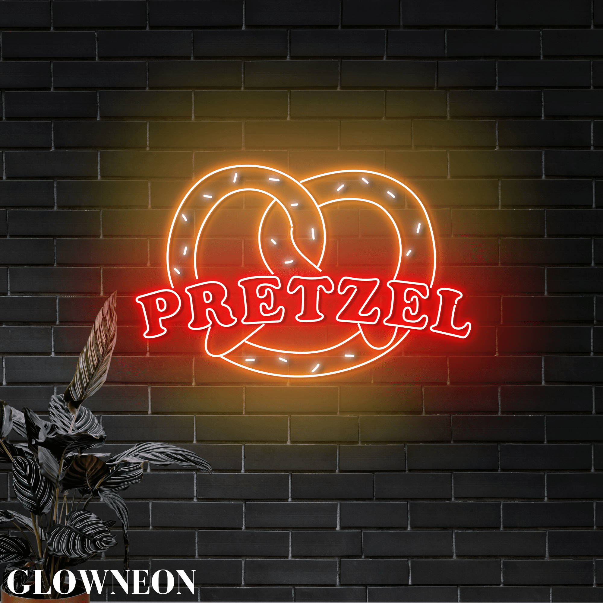 Glowneon Pretzel Neon Sign, Pretzel Bakery Decor, Pretzel Shop Decor ...