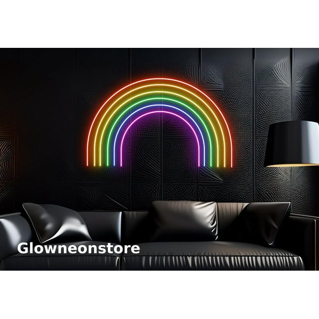 Glowneon Rainbow LGBT Neon Sign, Rainbow Lgbt Led Light, Rainbow LGBT ...