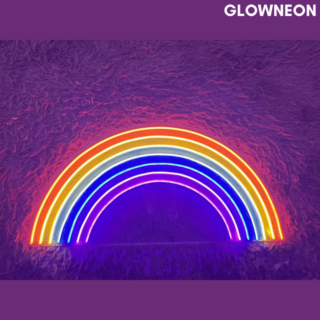 Glowneon Rainbow Neon Sign, Coffee Shop Led Sign, Party Event Decor ...