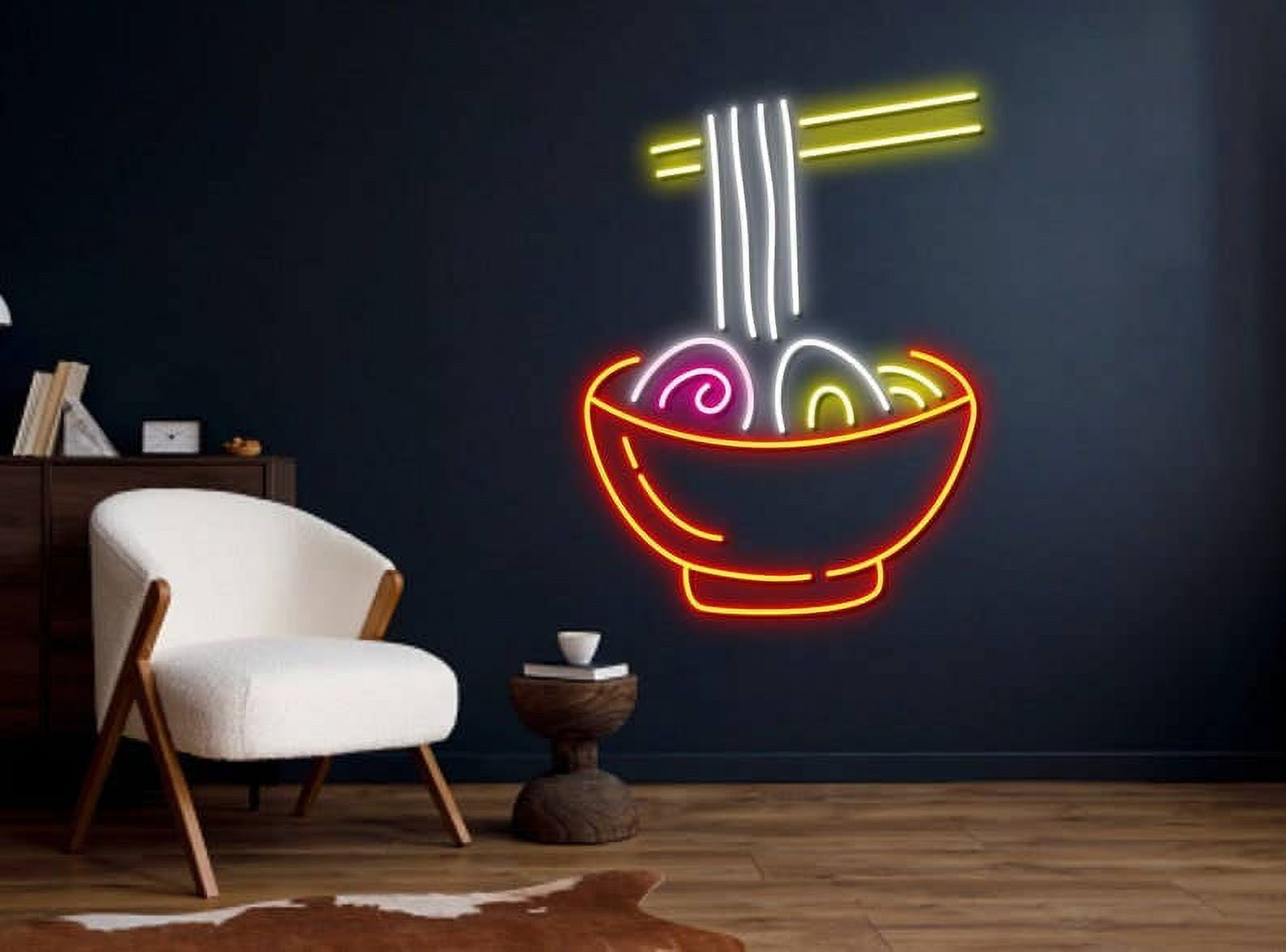 Glowneon Ramen Bowl Neon Sign, Japan Noodle restaurant Wall Art Decor ...