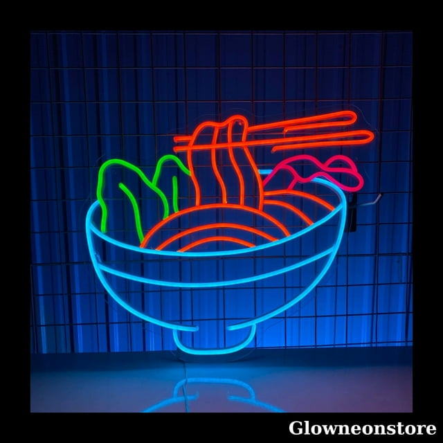 Glowneon Ramen Japanese Led Sign, Ramen Light Wall Art, Japanese Food ...
