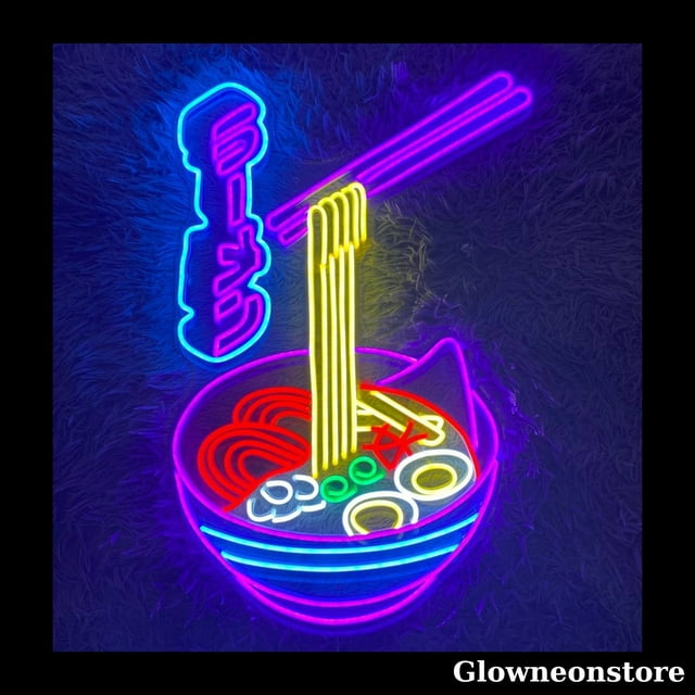 Glowneon Ramen Neon Sign, Ramen Led Sign, Japanese Restaurant Neon Sign ...