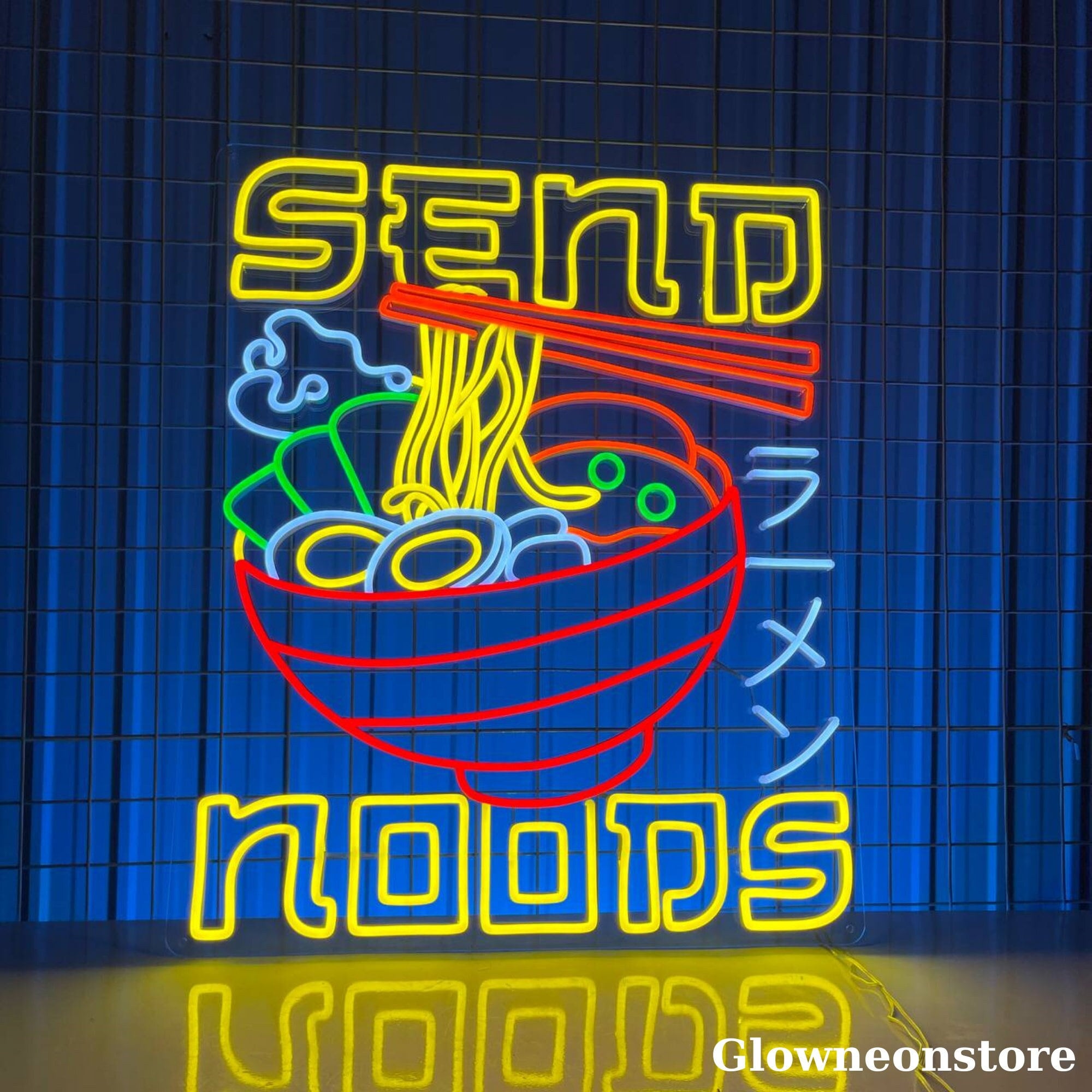 Glowneon Ramen Neon Sign, Ramen Led Sign, Restaurant Sign, Kitchen ...