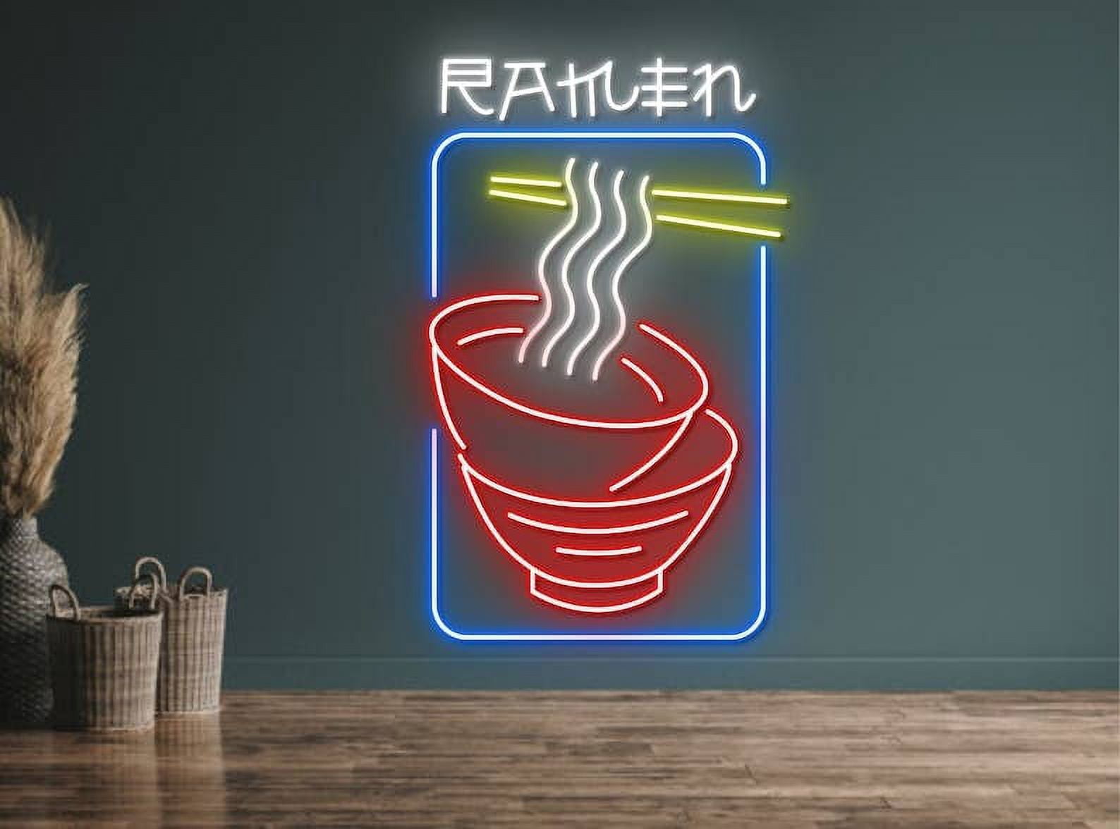 Glowneon Ramen Restaurant Neon Sign, Japanese Noodle Led Decor ...