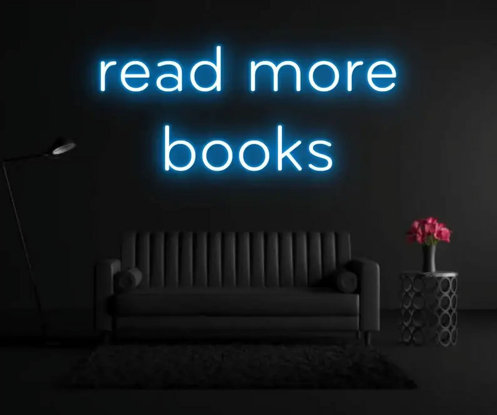 Glowneon Read More Books Neon Sign, Library & Work Space Decor Led ...